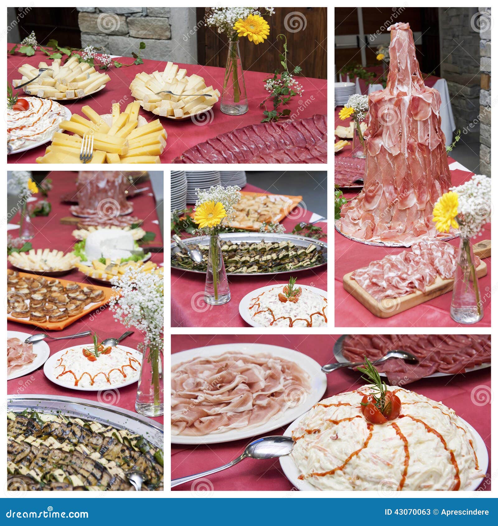 Catering collage stock image. Image of life, dish, gourmet - 43070063