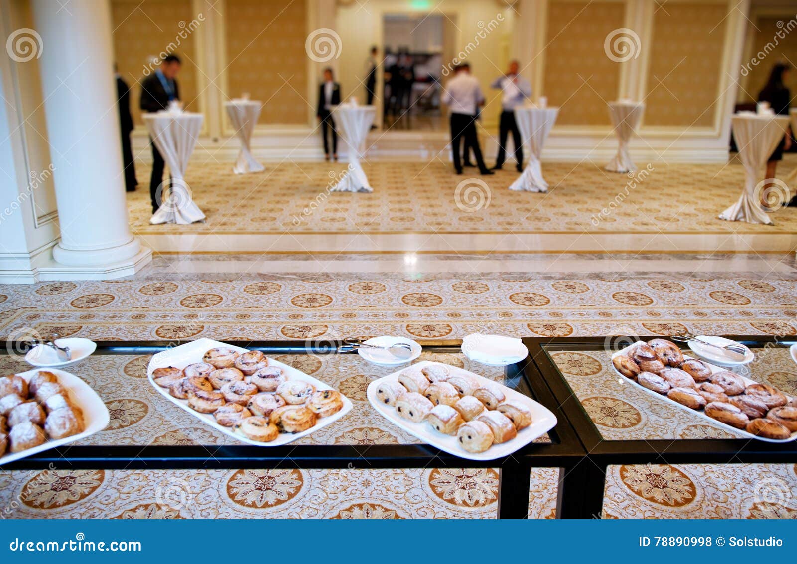 Buffet at the conference stock photo. Image of break - 78890998