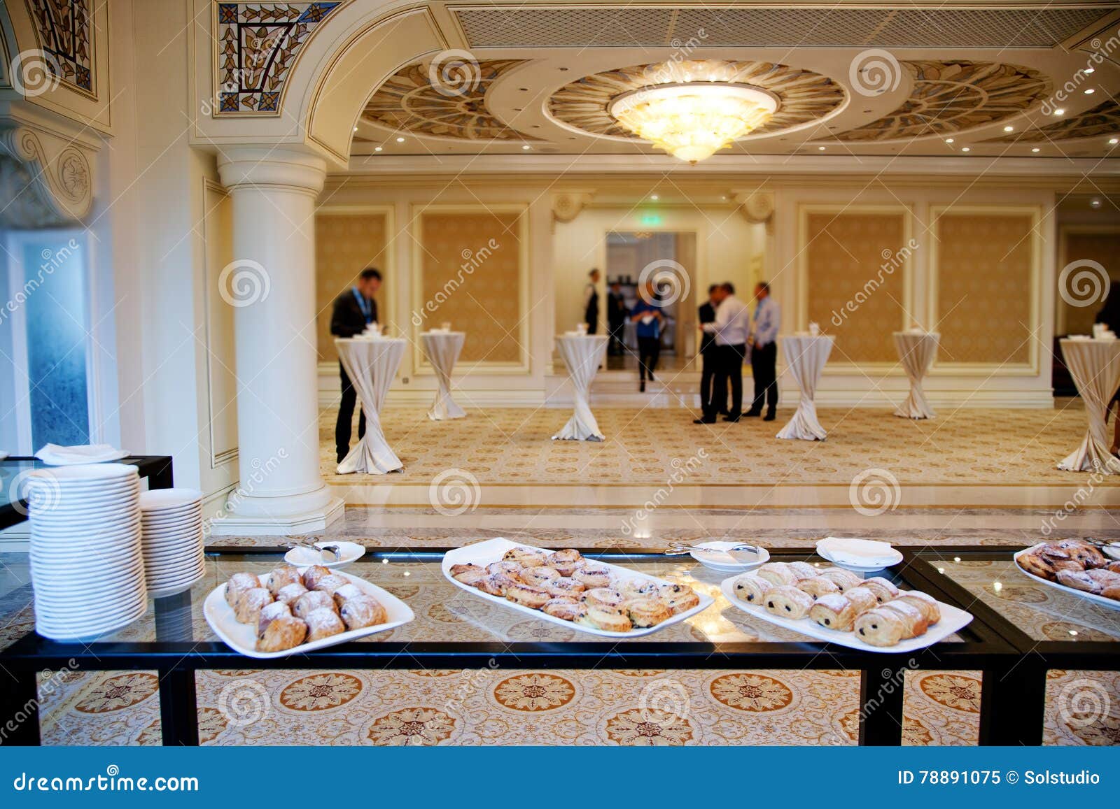 Buffet at the conference stock image. Image of break - 78891075