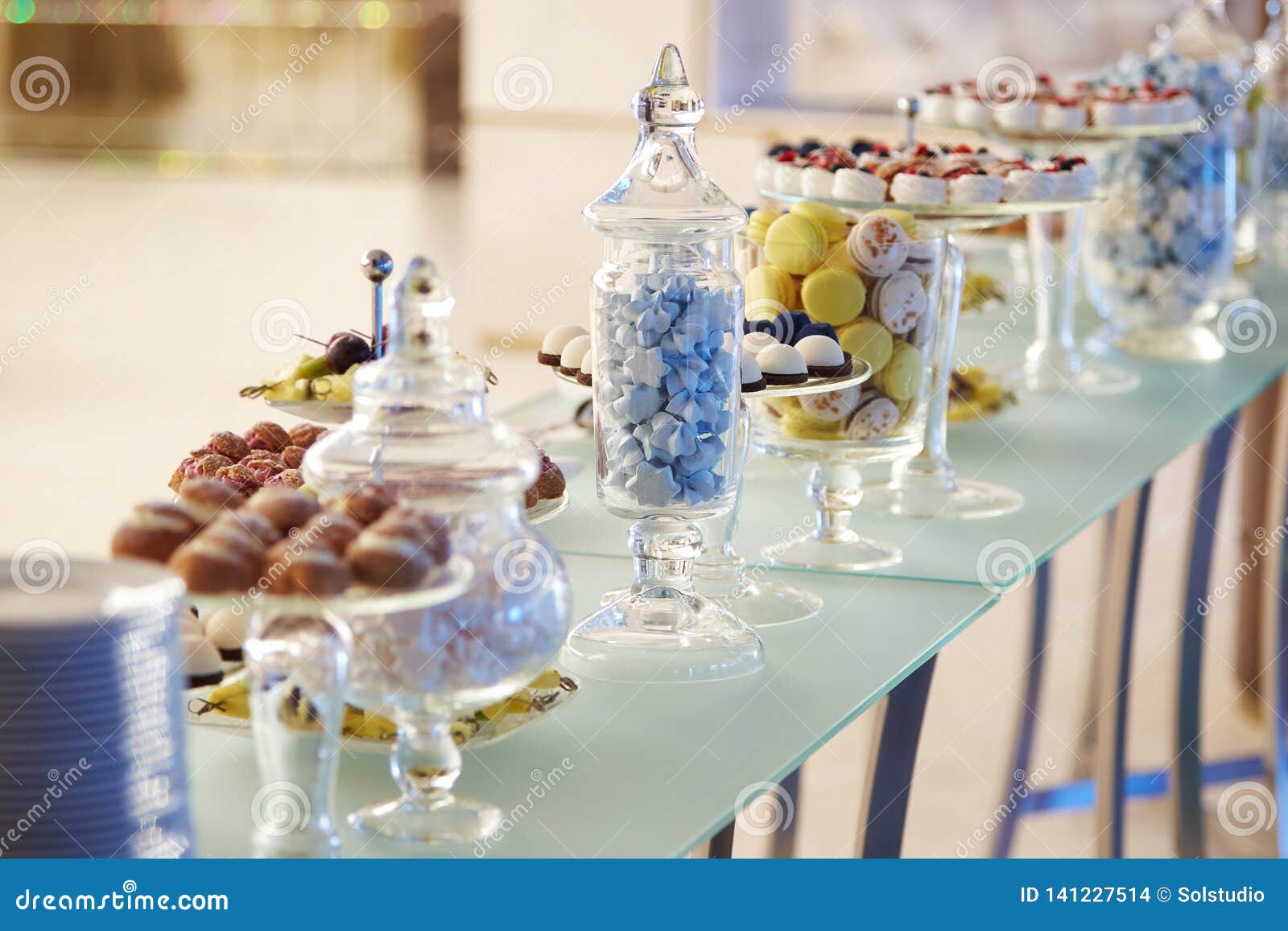 Buffet cupcakes sweets stock photo. Image of tasty, homemade - 141227514