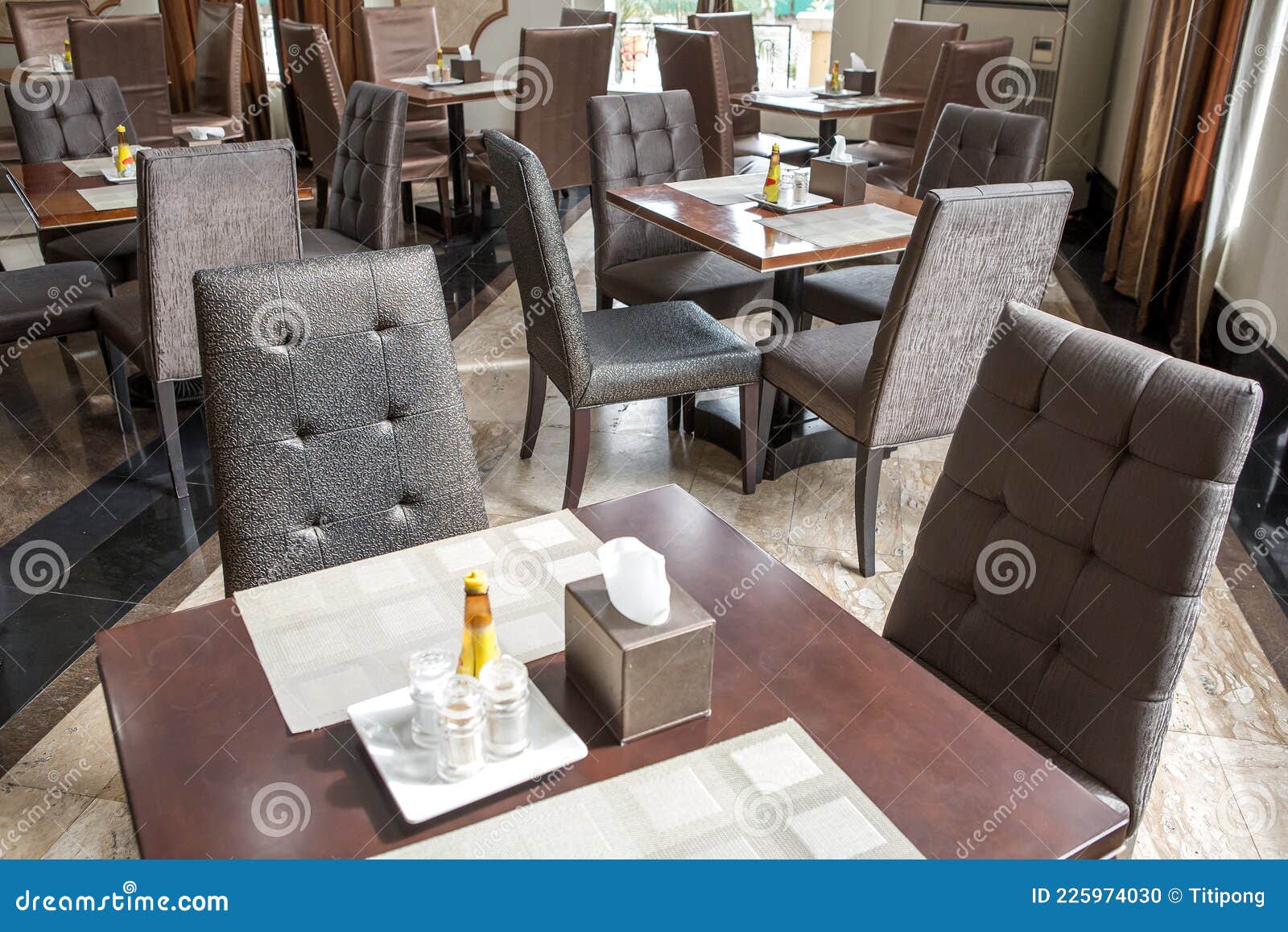 Buffet Dining Seating Serving Customers Stock Photo - Image of dont ...