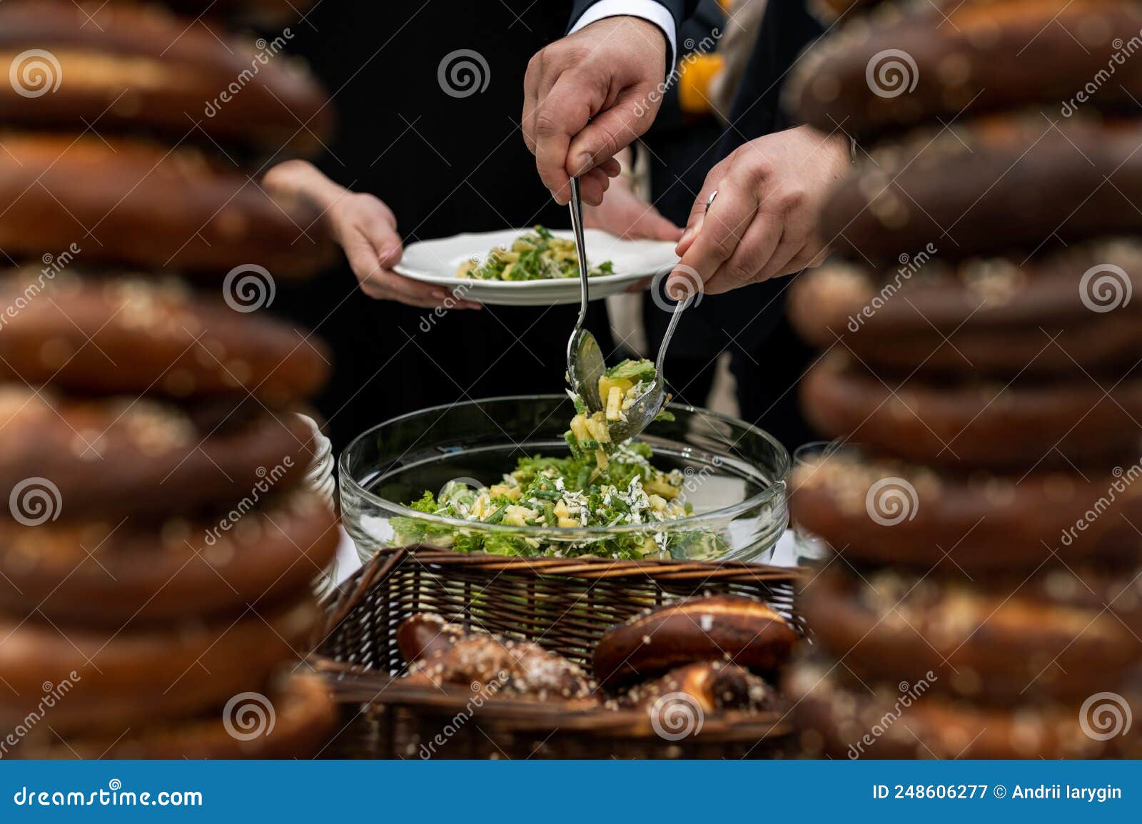 Buffet food stock image. Image of dinner, service, hotel - 248606277