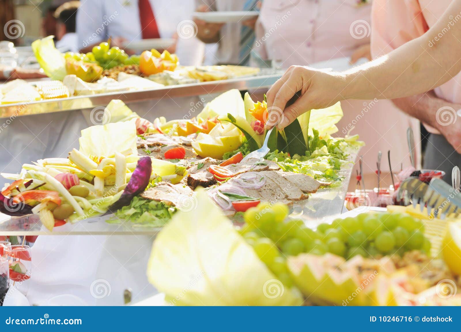 Buffet food people stock photo. Image of delicious, food - 10246716