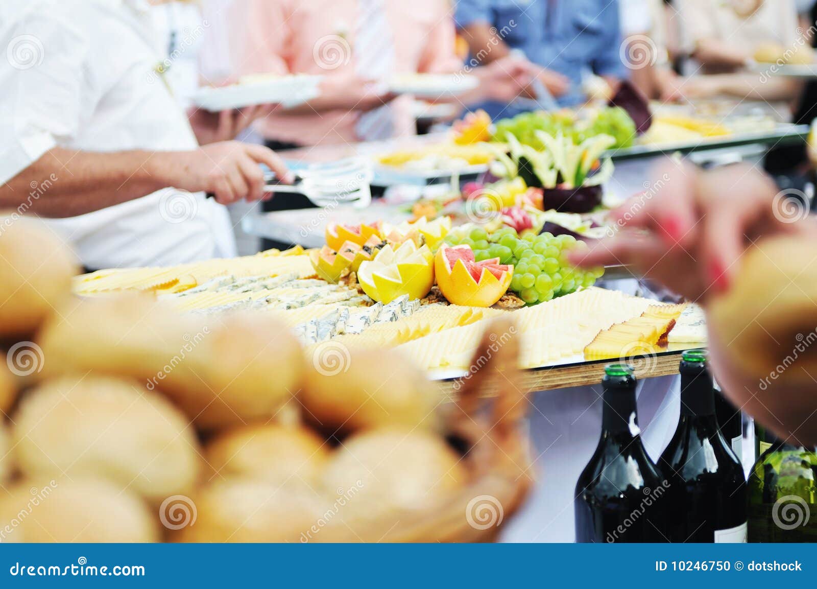 Buffet food people stock photo. Image of business, male - 10246750