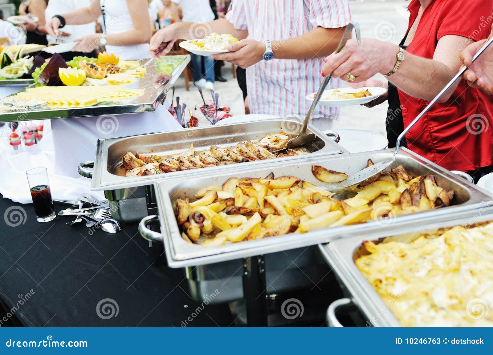 Buffet food people stock image. Image of deli, party - 10246763