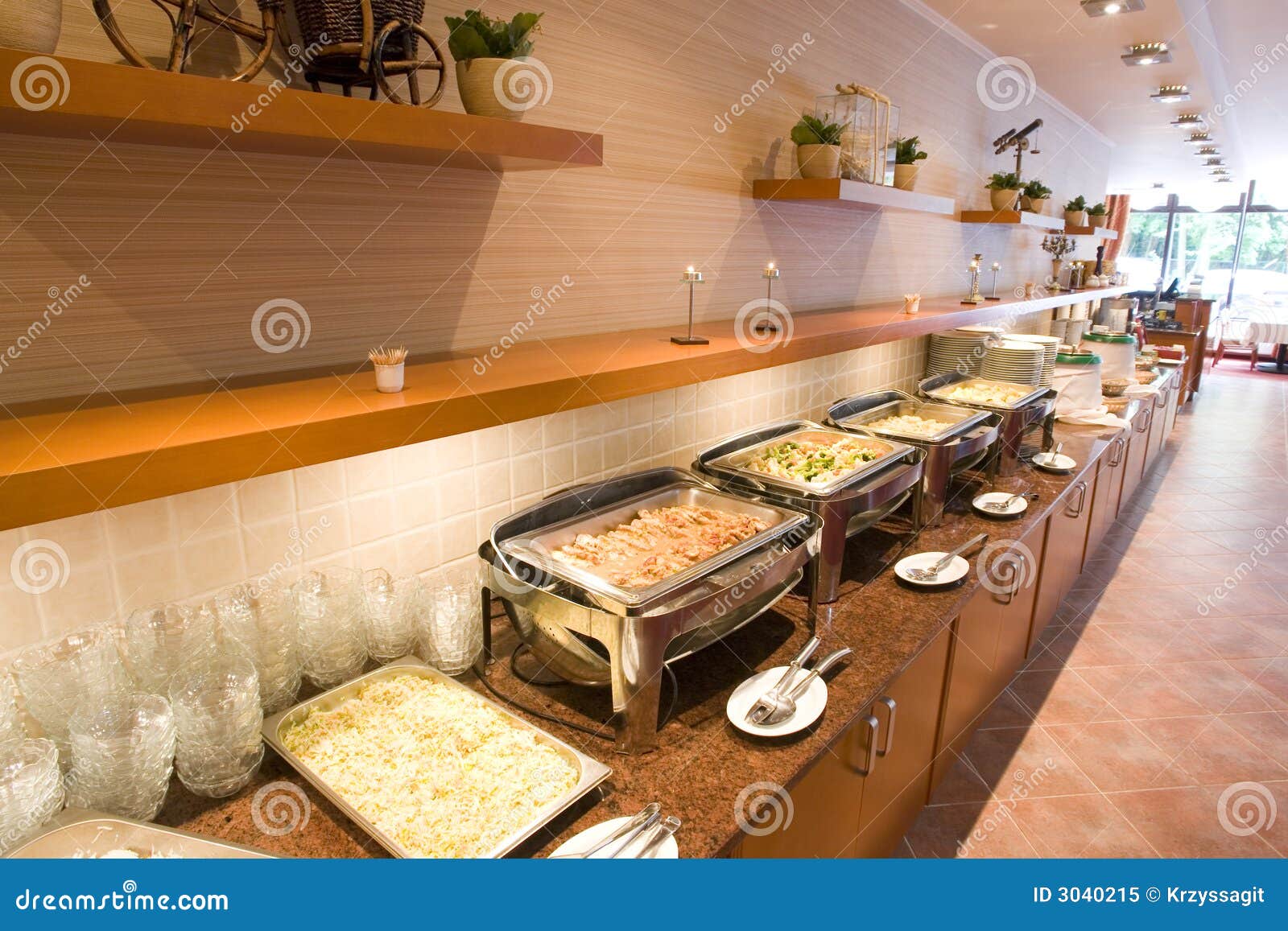 Buffet line stock image. Image of indoor, furnishing, business - 3040215