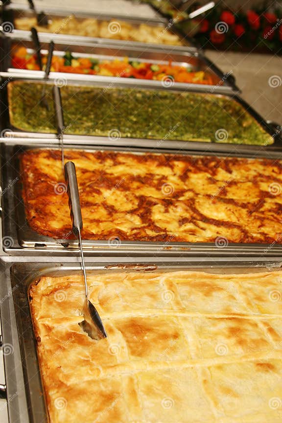 Buffet line stock photo. Image of food, serving, silverware - 96694