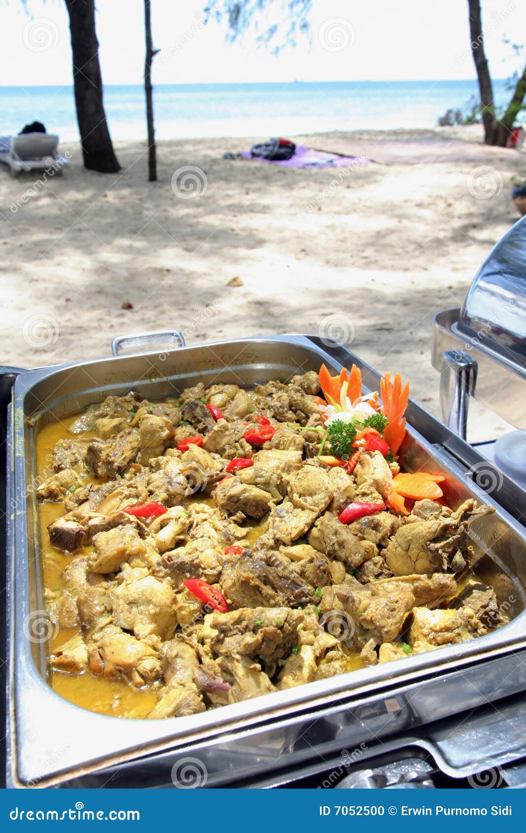 Buffet lunch in the island stock photo. Image of travel - 7052500
