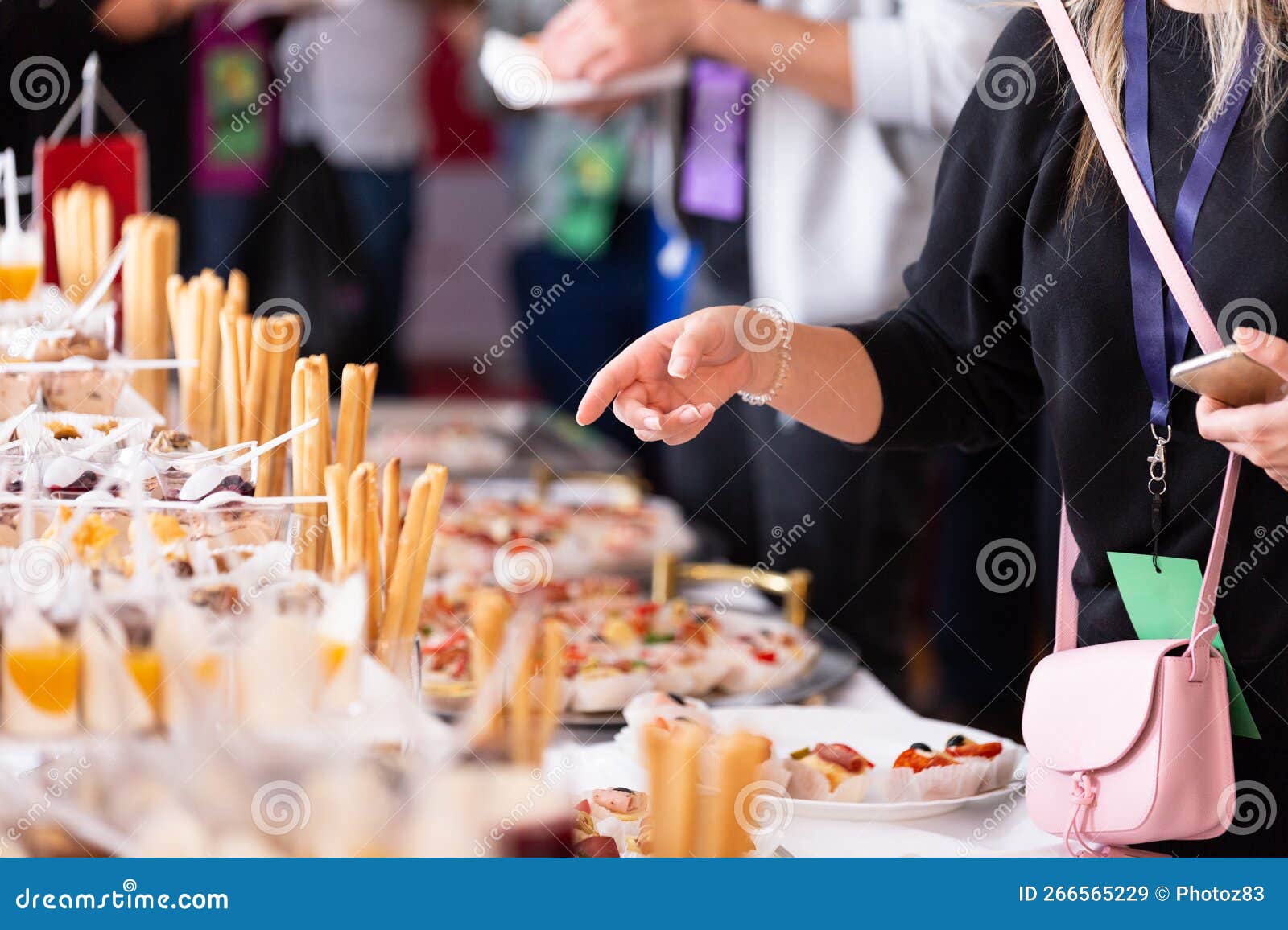 Buffet meal event concept stock image. Image of food - 266565229
