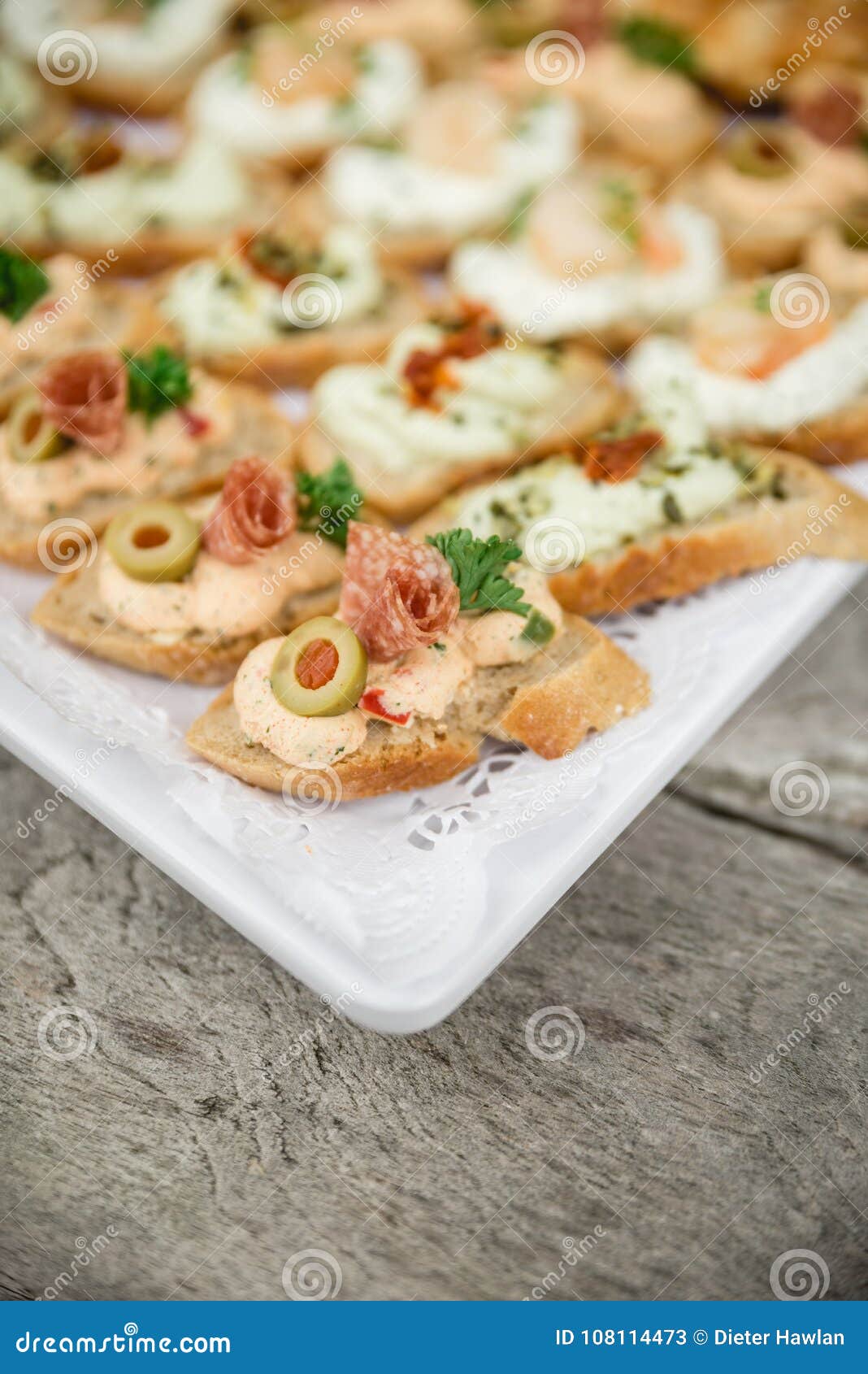 Buffet with Open Sandwiches Stock Image - Image of meal, buffet: 108114473