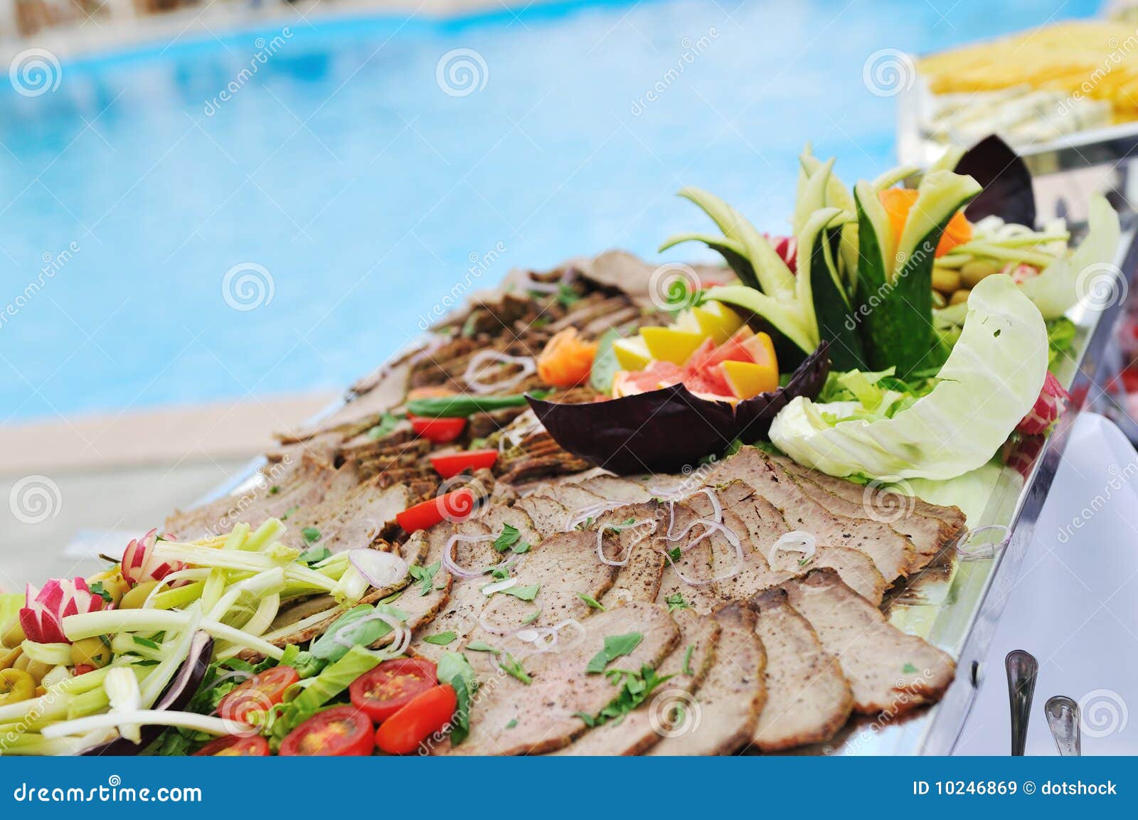 Buffet outdoor stock image. Image of bakery, delicious - 10246869