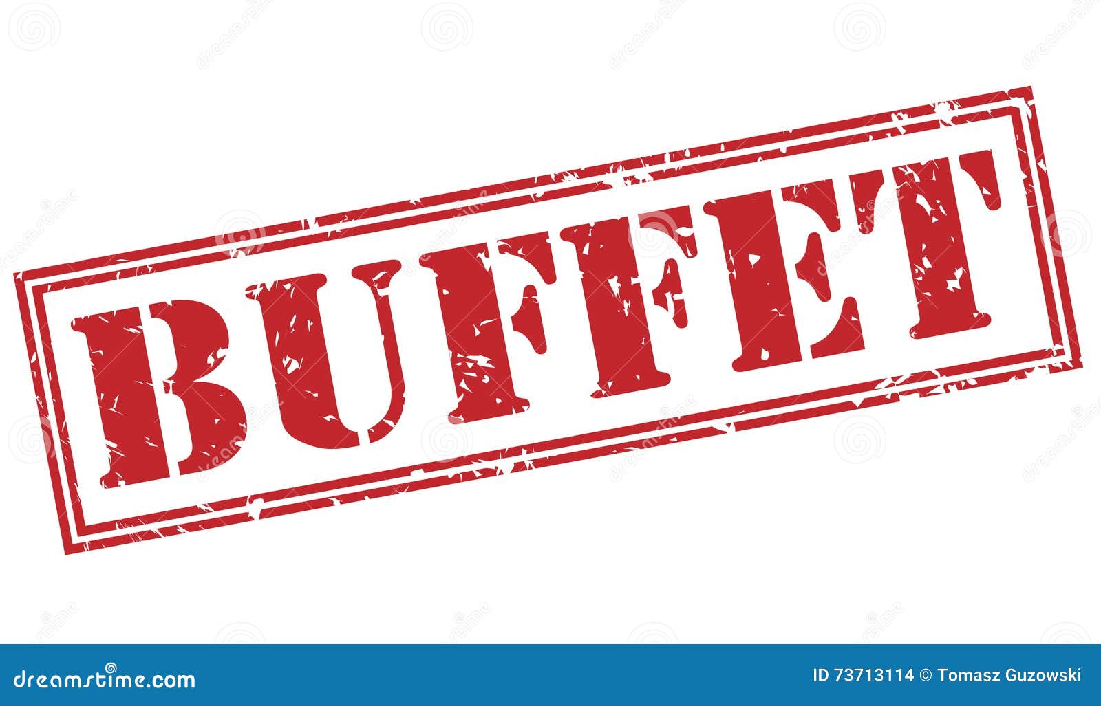 Buffet red stamp stock illustration. Illustration of rubber - 73713114