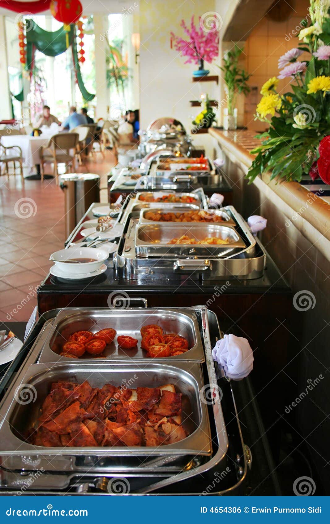 Buffet at restaurant stock photo. Image of restaurant - 4654306