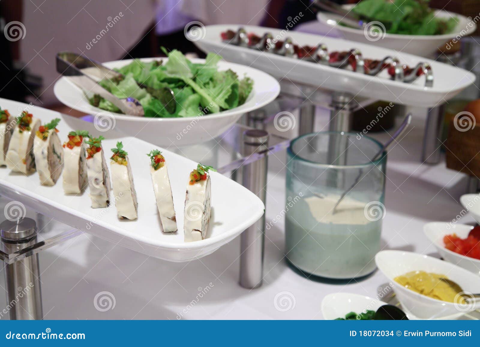 Buffet salad dinner stock photo. Image of vegetable, utensil - 18072034