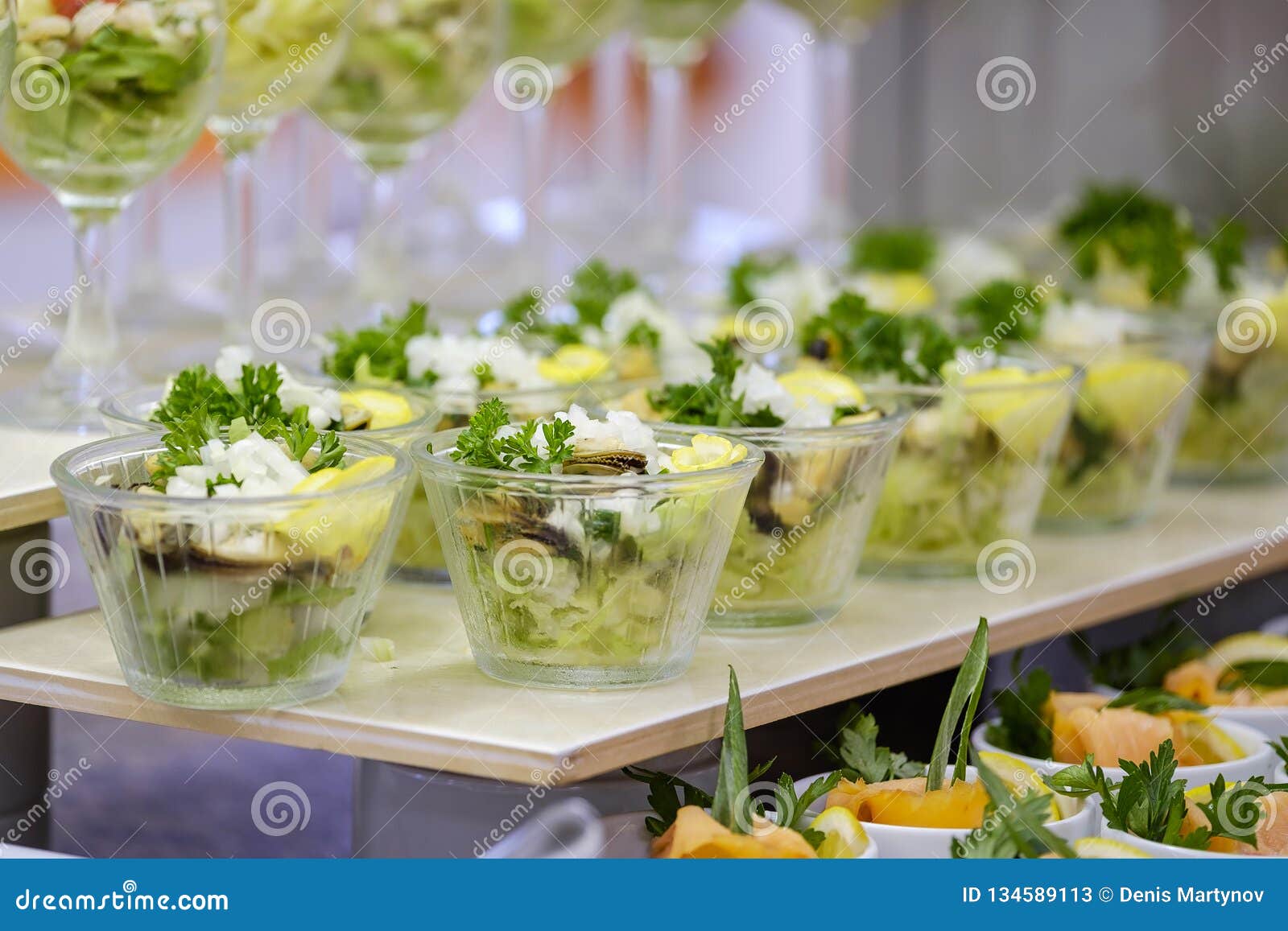 Buffet with Salads and Snacks 6 Stock Image - Image of fruits, diet ...