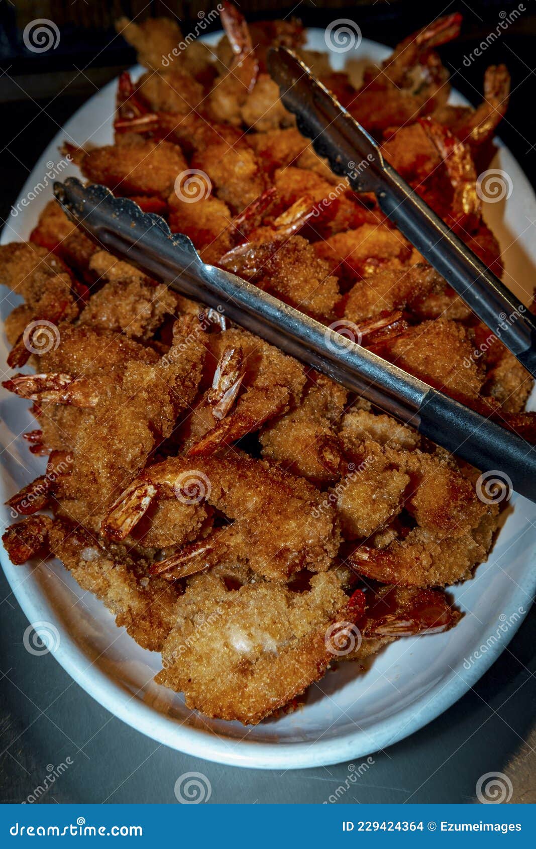 Buffet Shrimp Tempura Platter Stock Photo - Image of dining, tailon ...