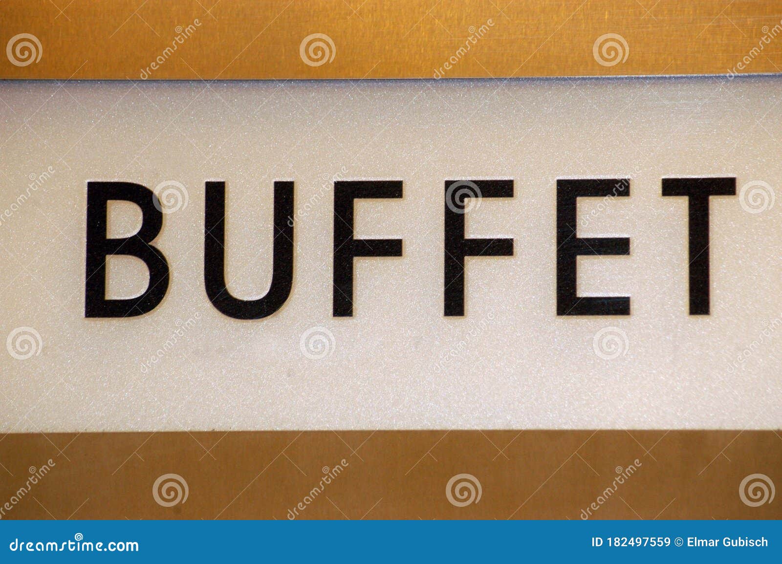 Buffet sign on a wall stock image. Image of food, event - 182497559