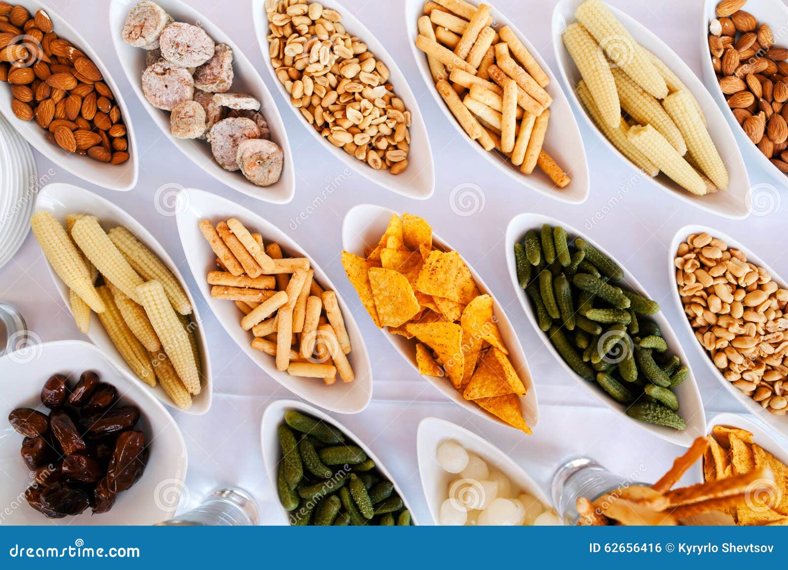 Buffet Snack Appetizers Top View Stock Photo - Image of deli, cuisine ...
