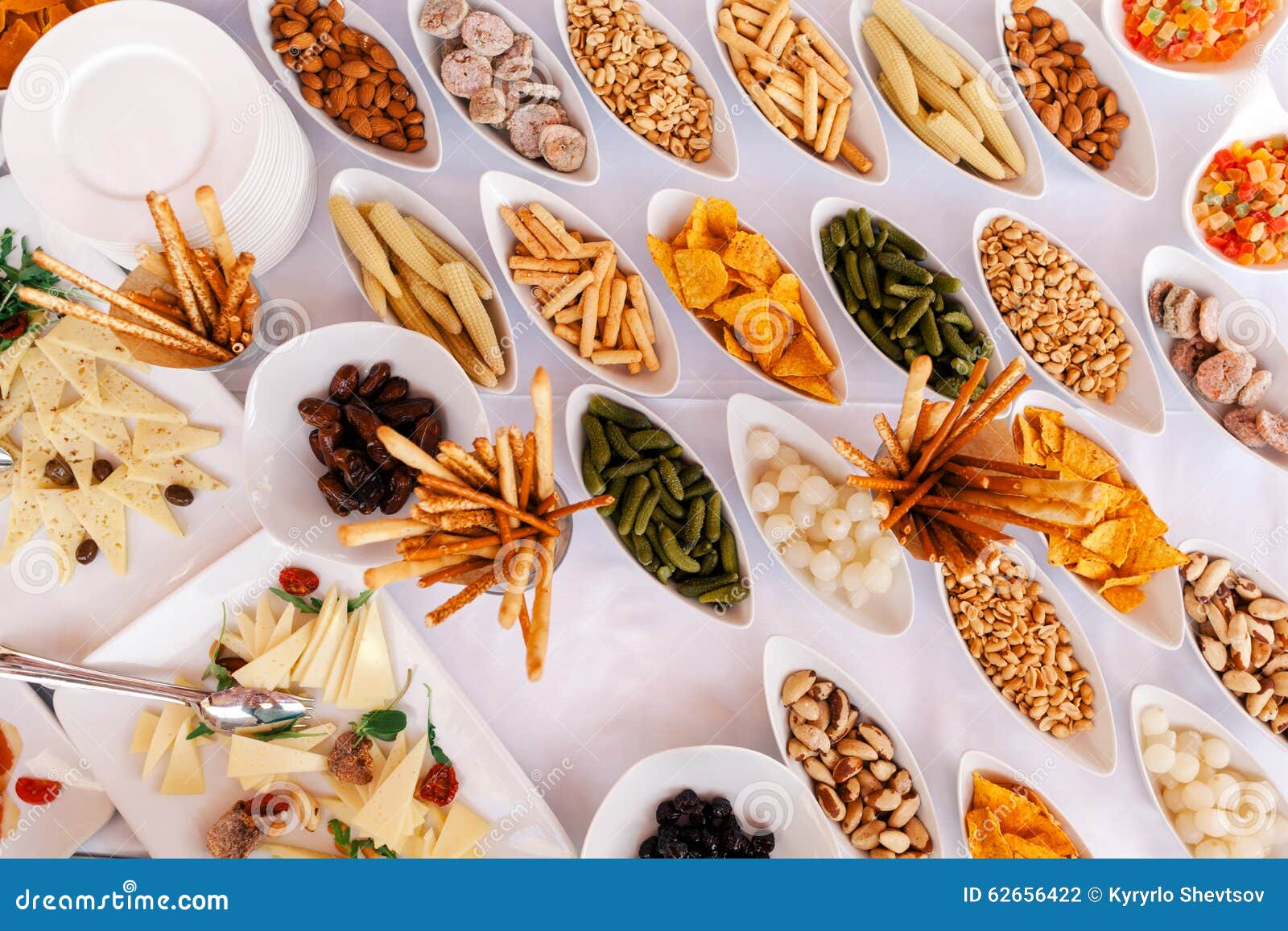 Buffet Snack Appetizers Top View Stock Photo | CartoonDealer.com #62656422
