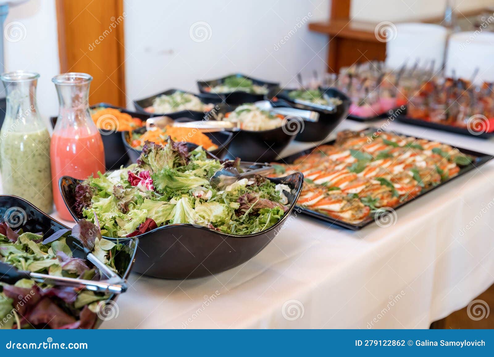 Buffet Snacks Prepared for Party Stock Photo - Image of restaurant ...