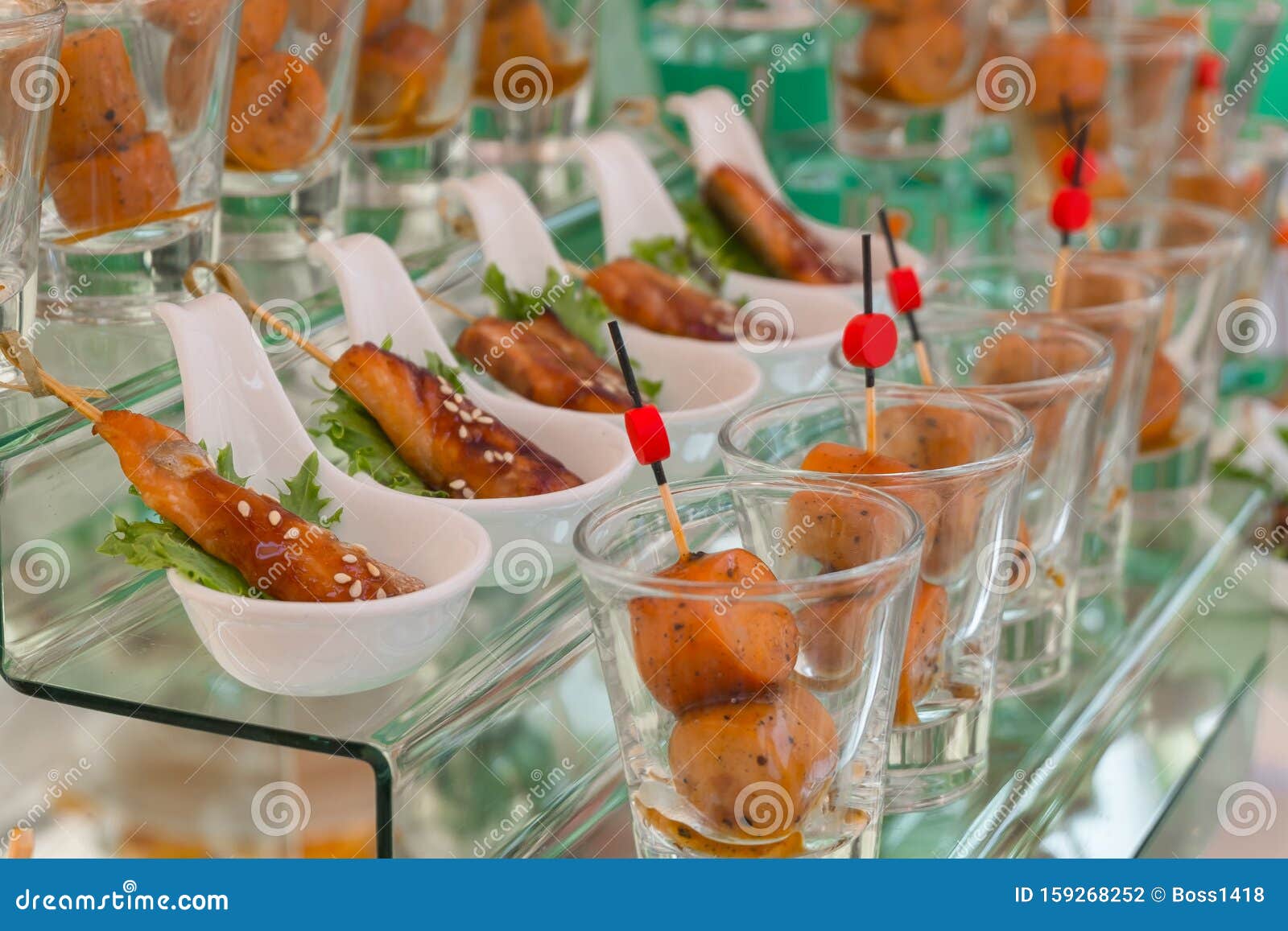 Buffet Style Food is Beautifully Placed on the Container Stock Photo ...