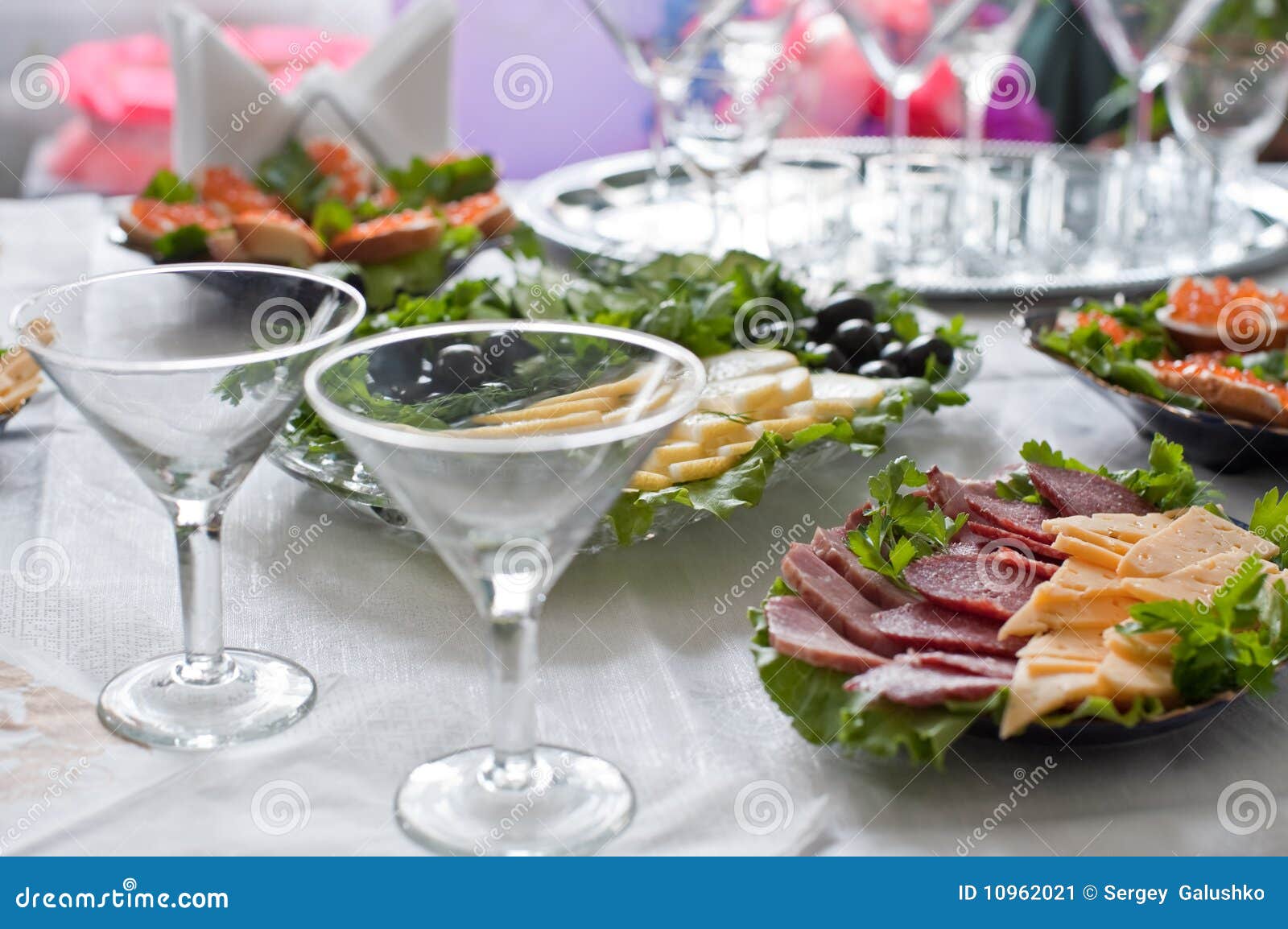 Buffet table stock image. Image of lifestyles, appetizer - 10962021