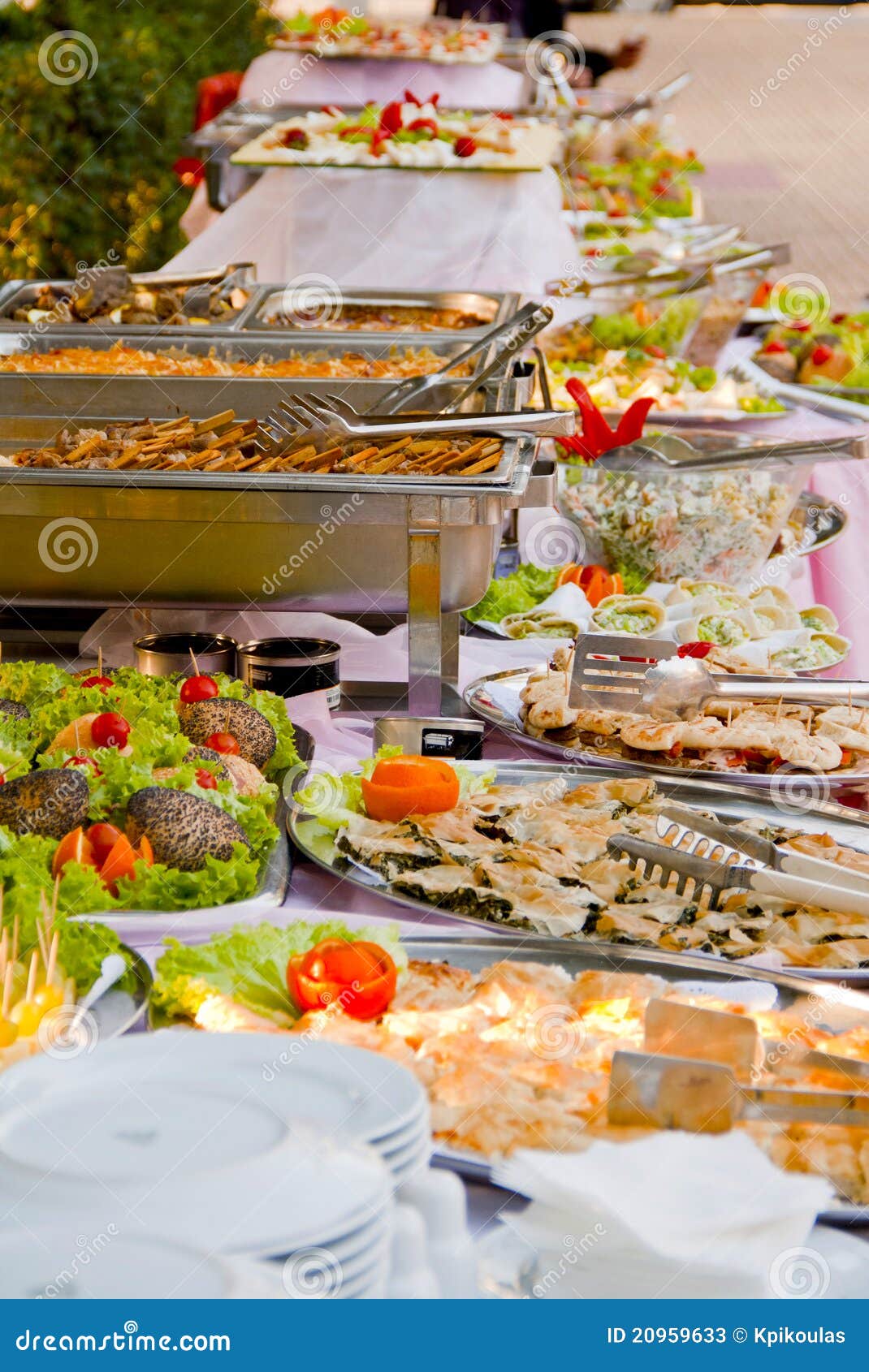 Buffet table stock image. Image of catering, feast, chef - 20959633