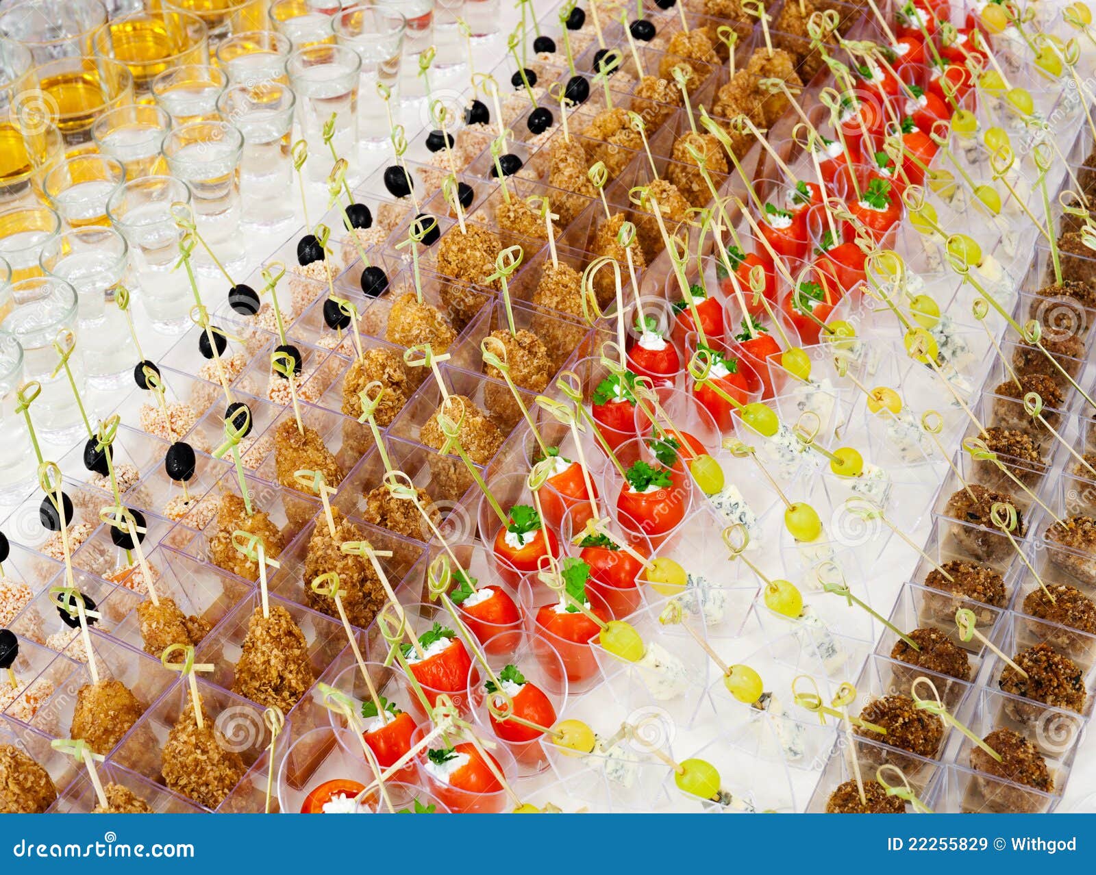 Buffet table stock image. Image of fish, olive, ball - 22255829