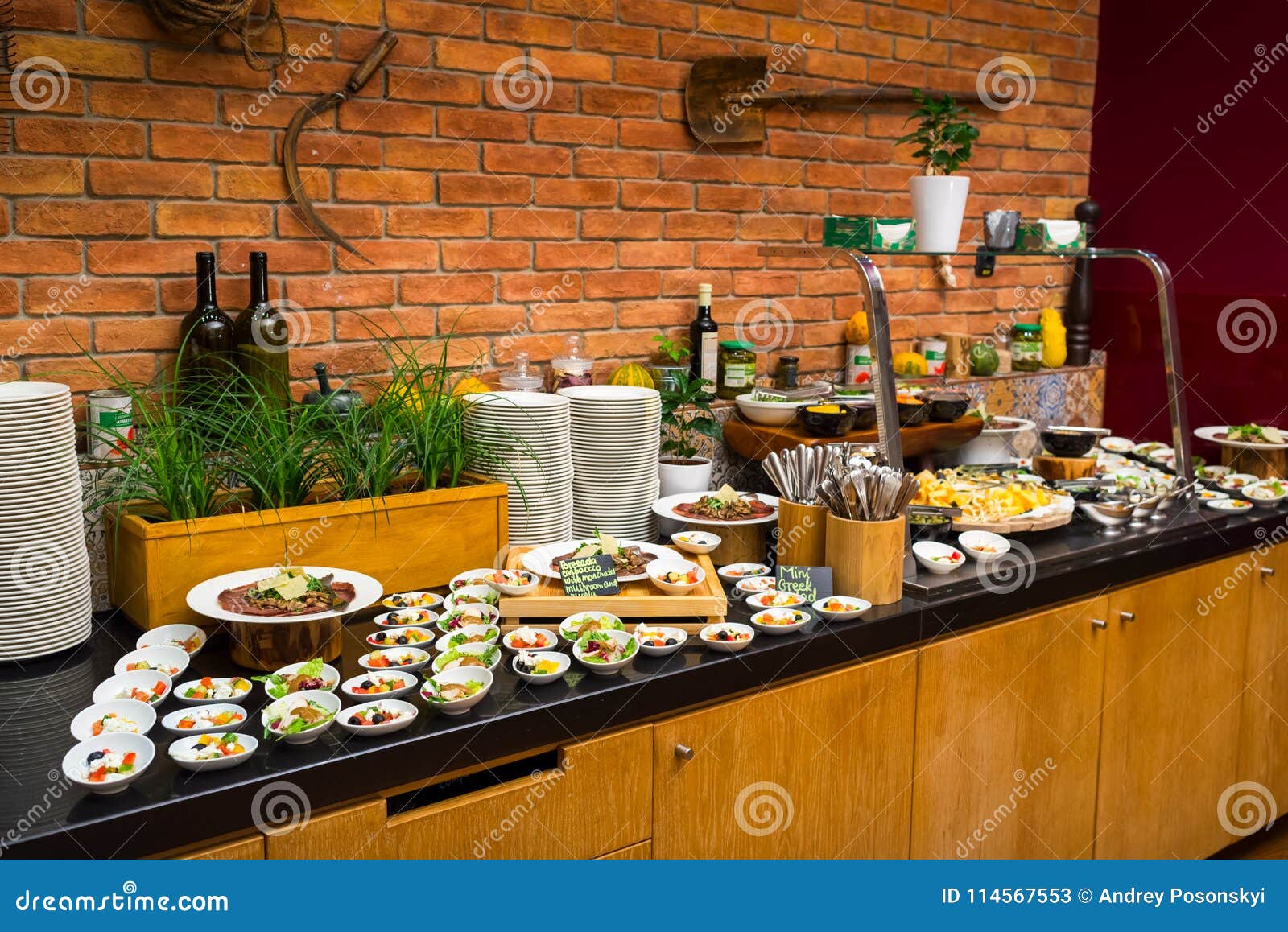 Buffet Table for Breakfast in the Hotel Stock Image - Image of food ...