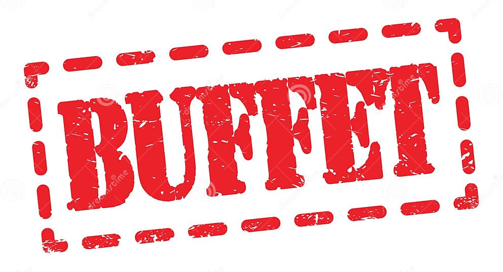 BUFFET Text Written on Red Stamp Sign Stock Illustration - Illustration ...