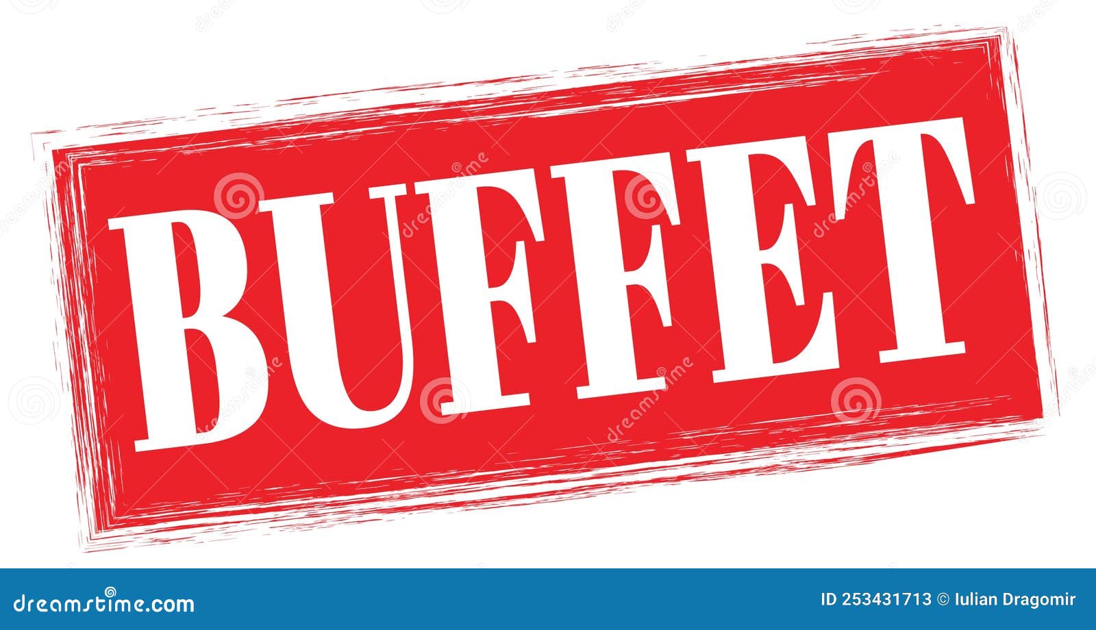 BUFFET Text Written on Red Stamp Sign Stock Illustration - Illustration ...