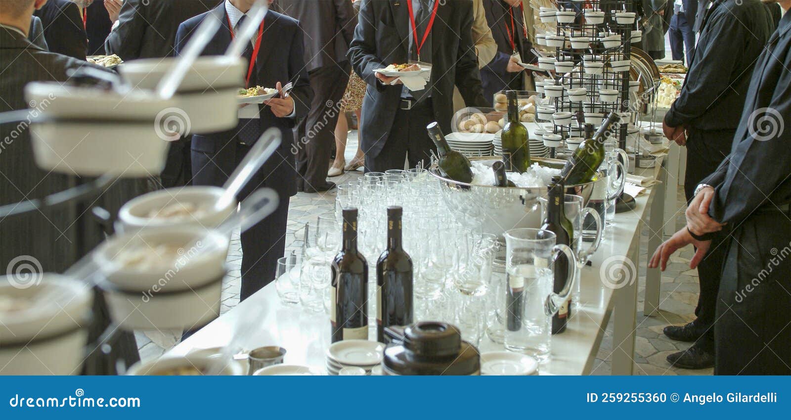 Buffet of Work during a Meeting of Business People Stock Photo - Image ...