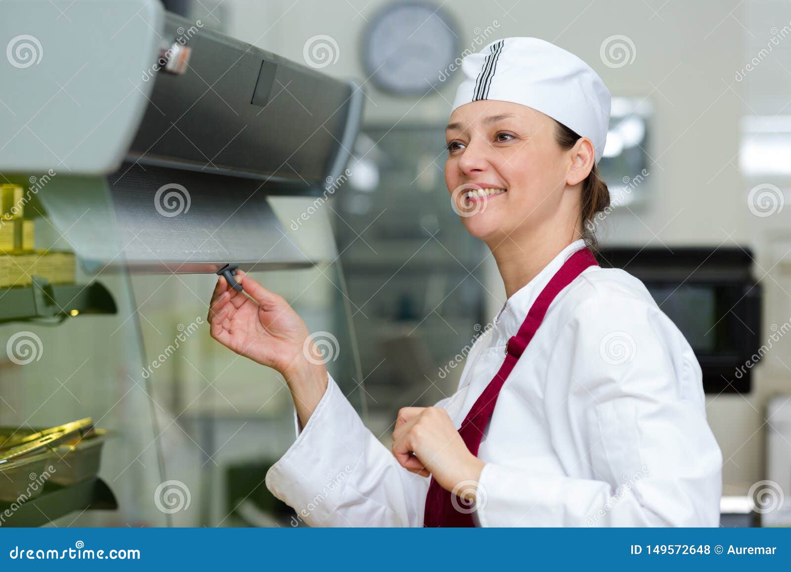 Buffet Worker Finished Shift Stock Photo - Image of education, meal ...