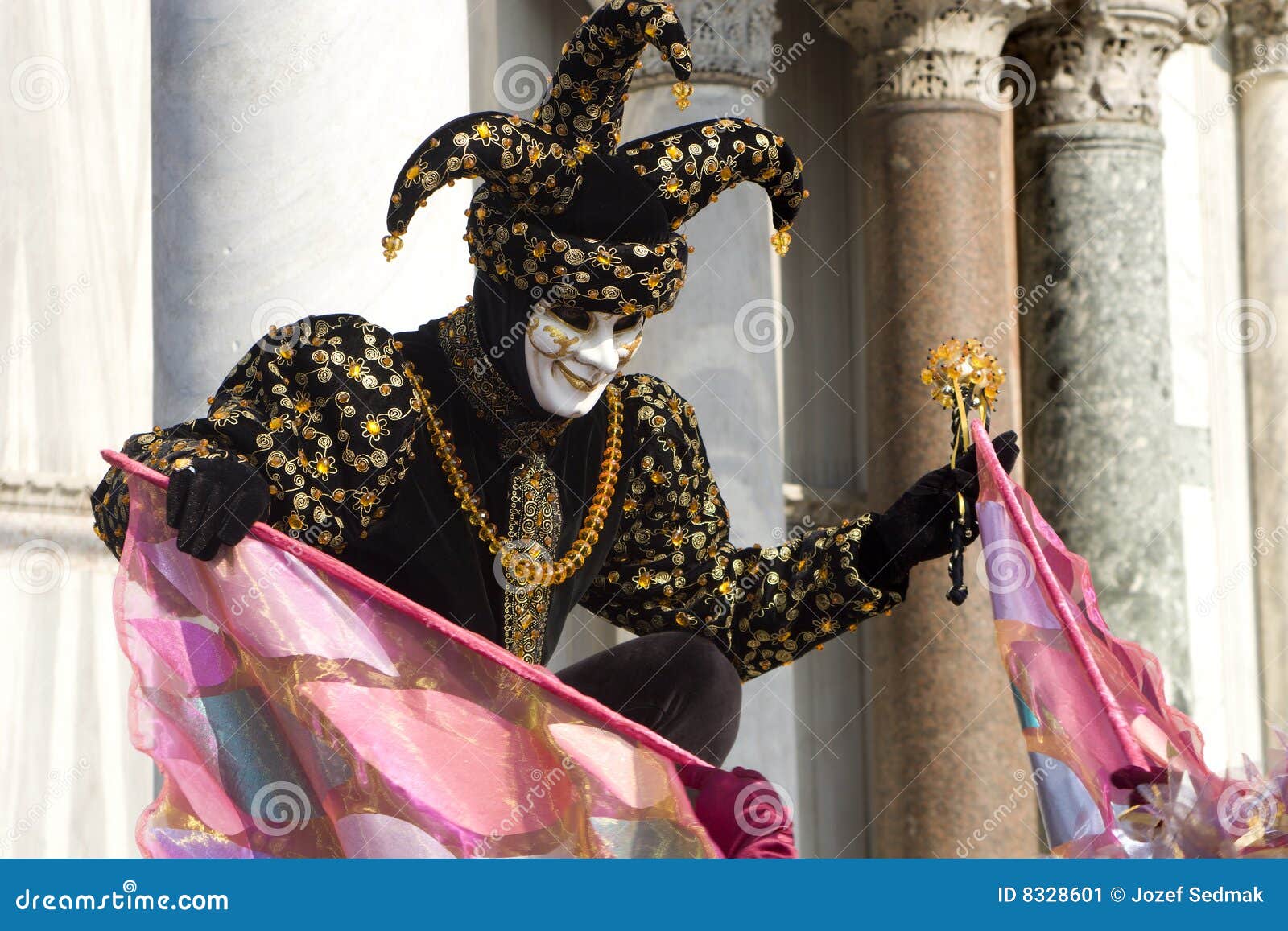 Buffon - Mask from Venice Carnival Stock Image - Image of bell, grimace ...