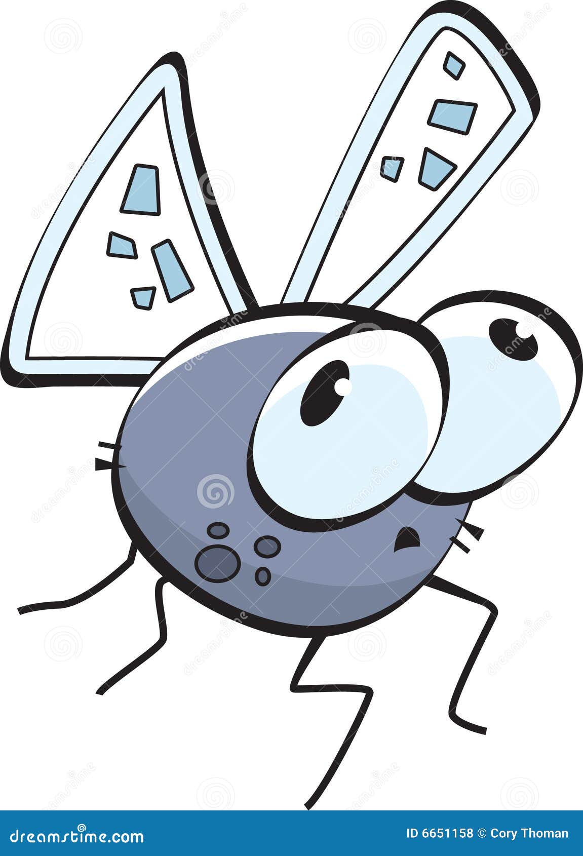 Bug stock vector. Illustration of vector, wings, gray - 6651158