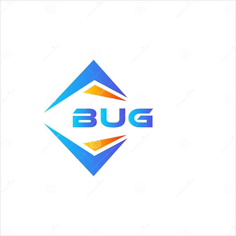 BUG Abstract Technology Logo Design on White Background. BUG Creative ...