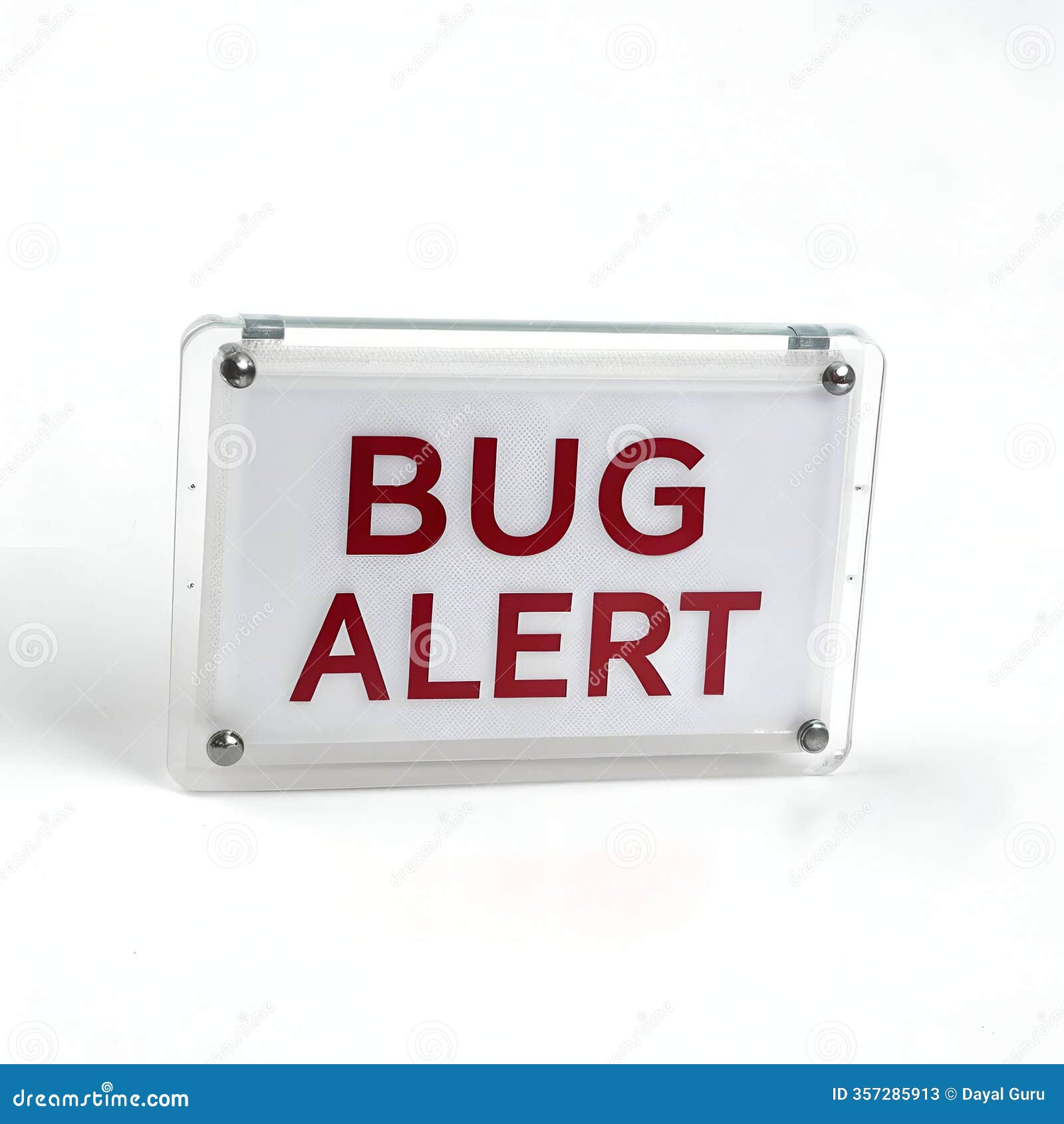 Bug Alert on White Background Stock Illustration - Illustration of ...