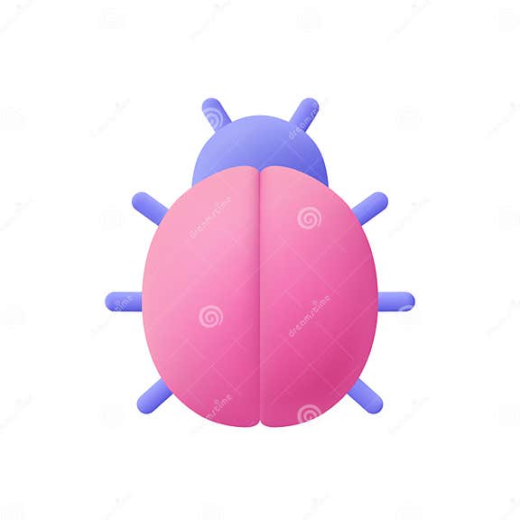 Bug, Beetle. Find Errors, Software Testing Concept. 3d Vector Icon ...