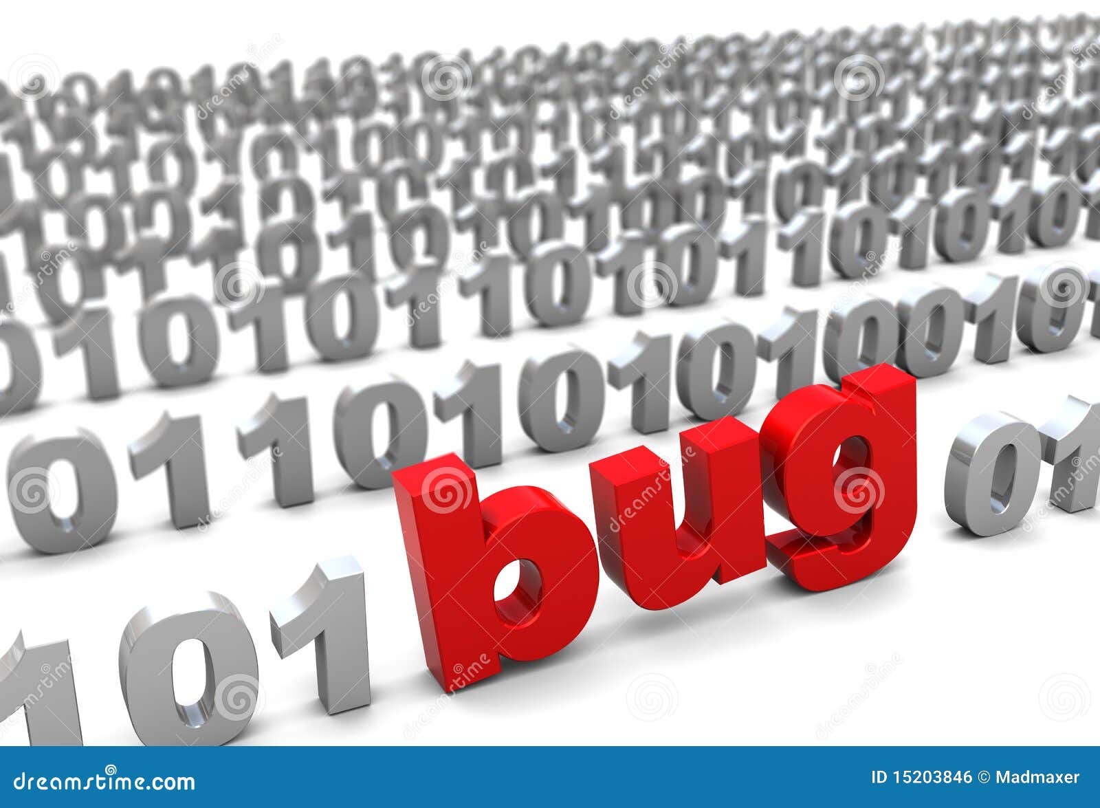 Bug In Binary Code Stock Illustration Illustration Of Binary 15203846 0870