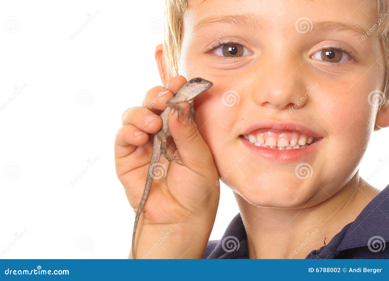 Bug boy with lizard stock photo. Image of lizard, beautiful - 6788002