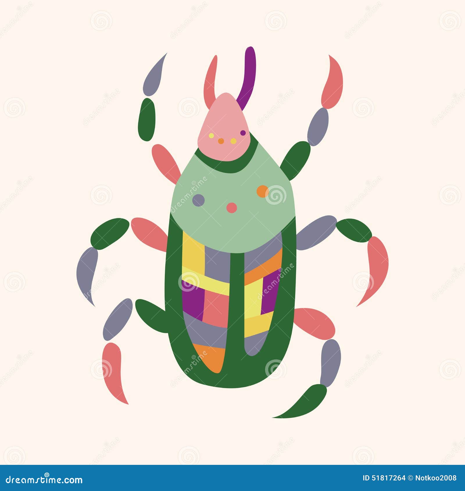 Bug Cartoon Elements Vector,eps Stock Vector - Illustration of insect ...