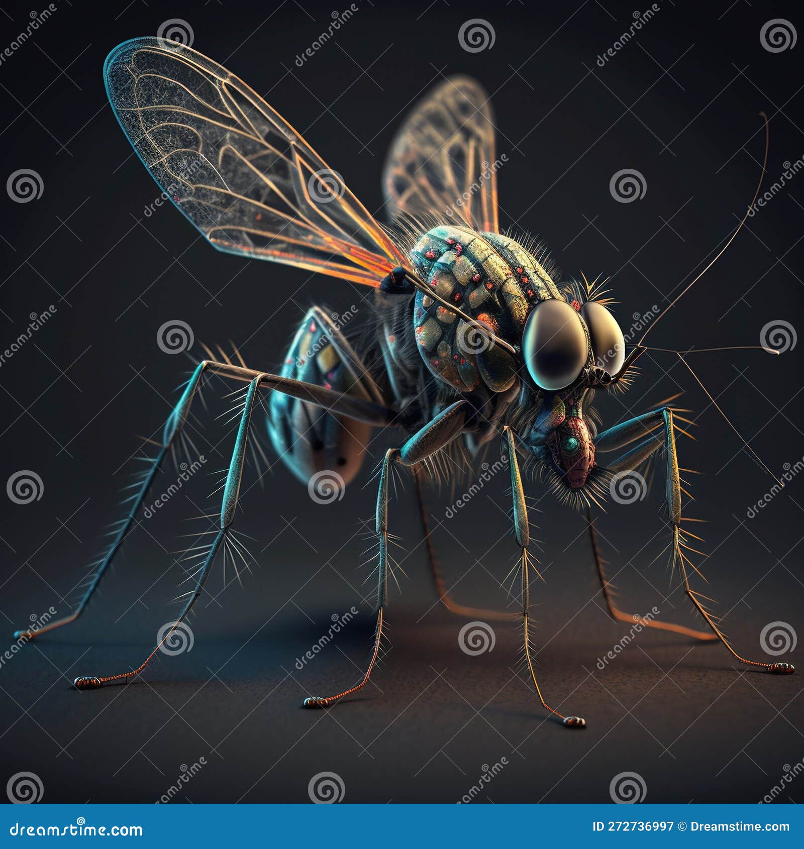 Bug Close Up of an Insects Face Stock Image - Image of generative ...