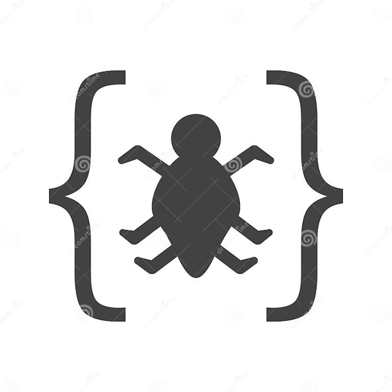 Bug in Code stock vector. Illustration of programming - 79911397