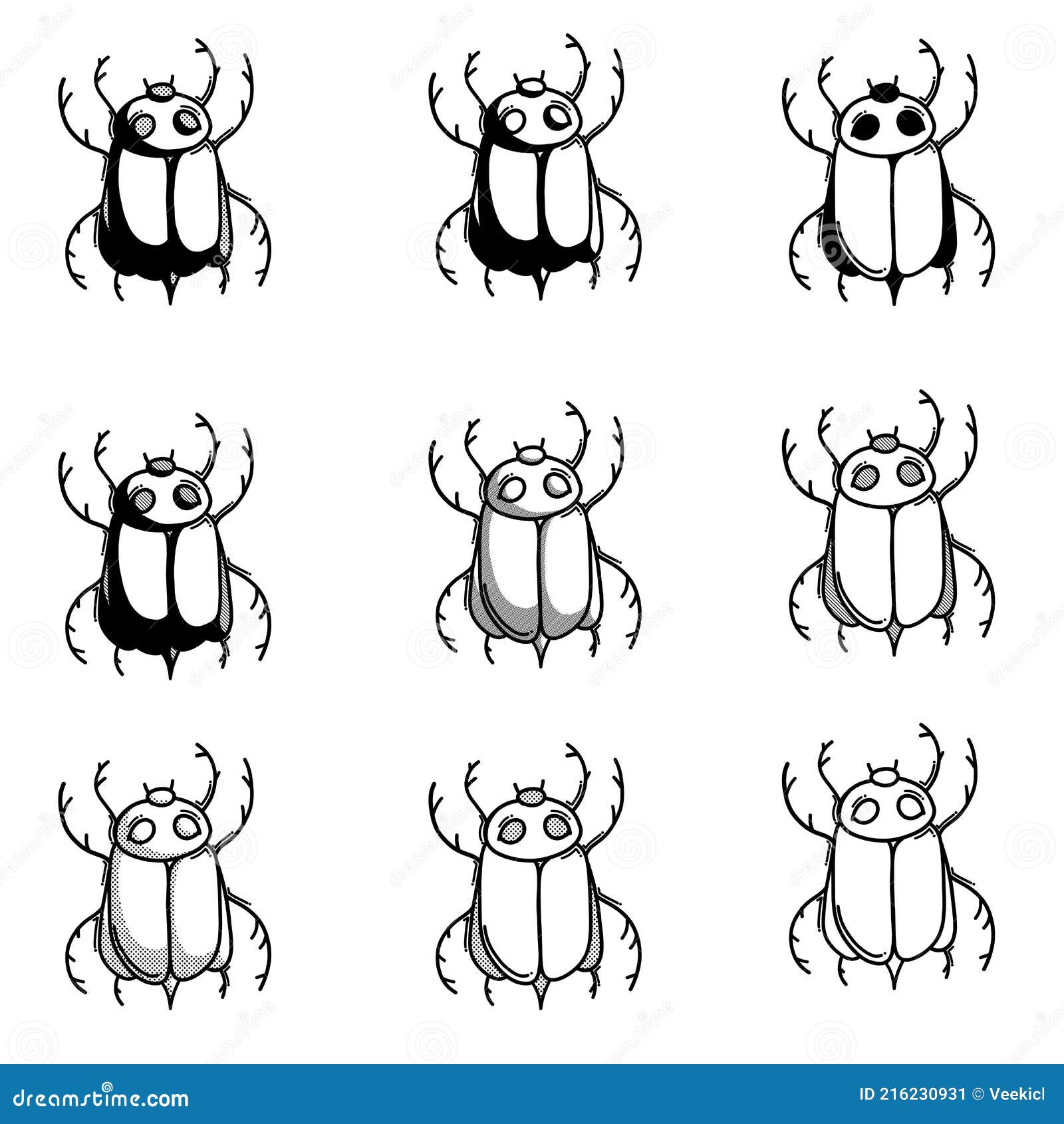 Bug Doodle Vector Icon. Drawing Sketch Illustration Hand Drawn Line ...