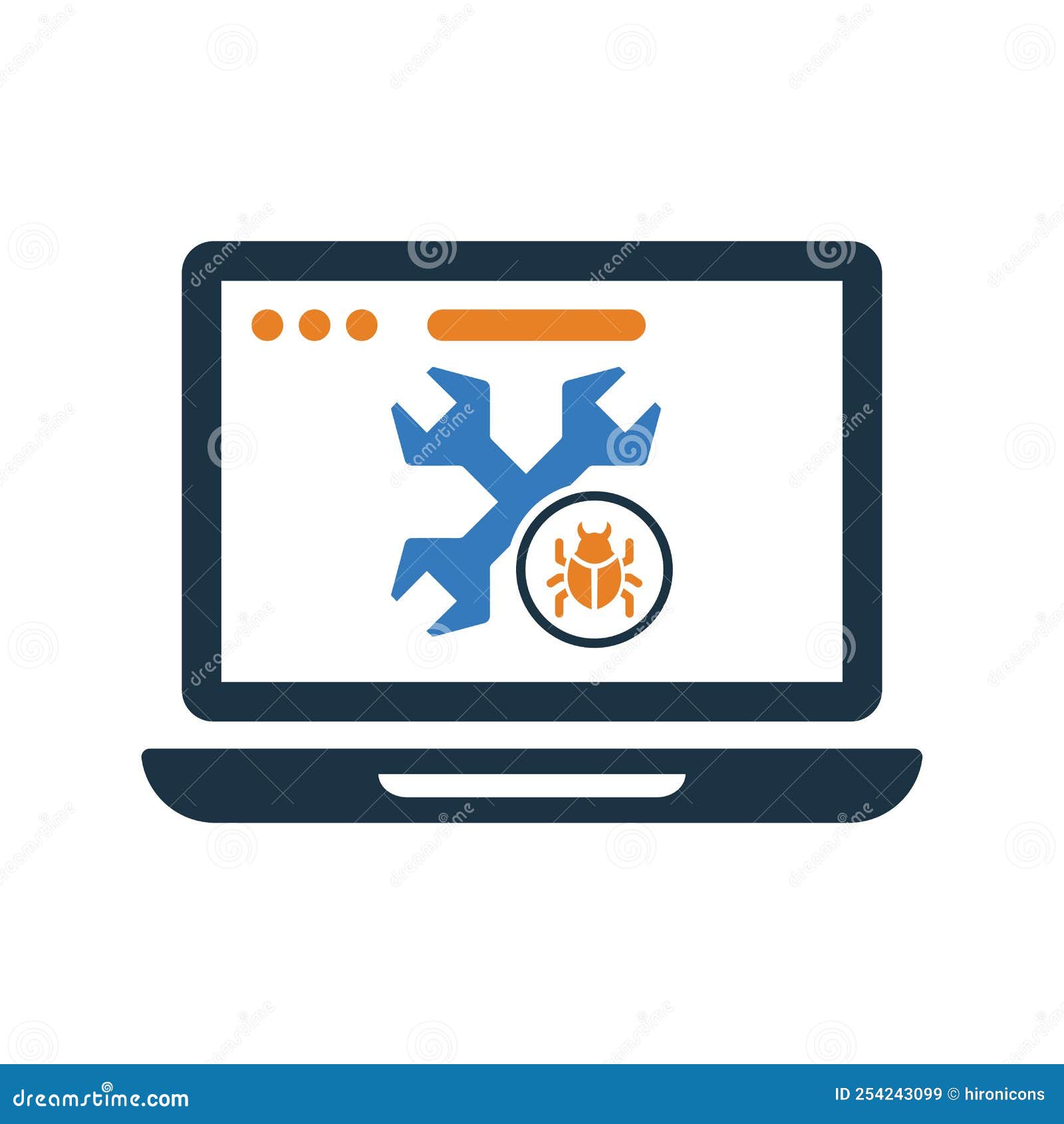 Bug, Fixing, Fix, Virus Icon. Editable Vector Logo Stock Vector ...