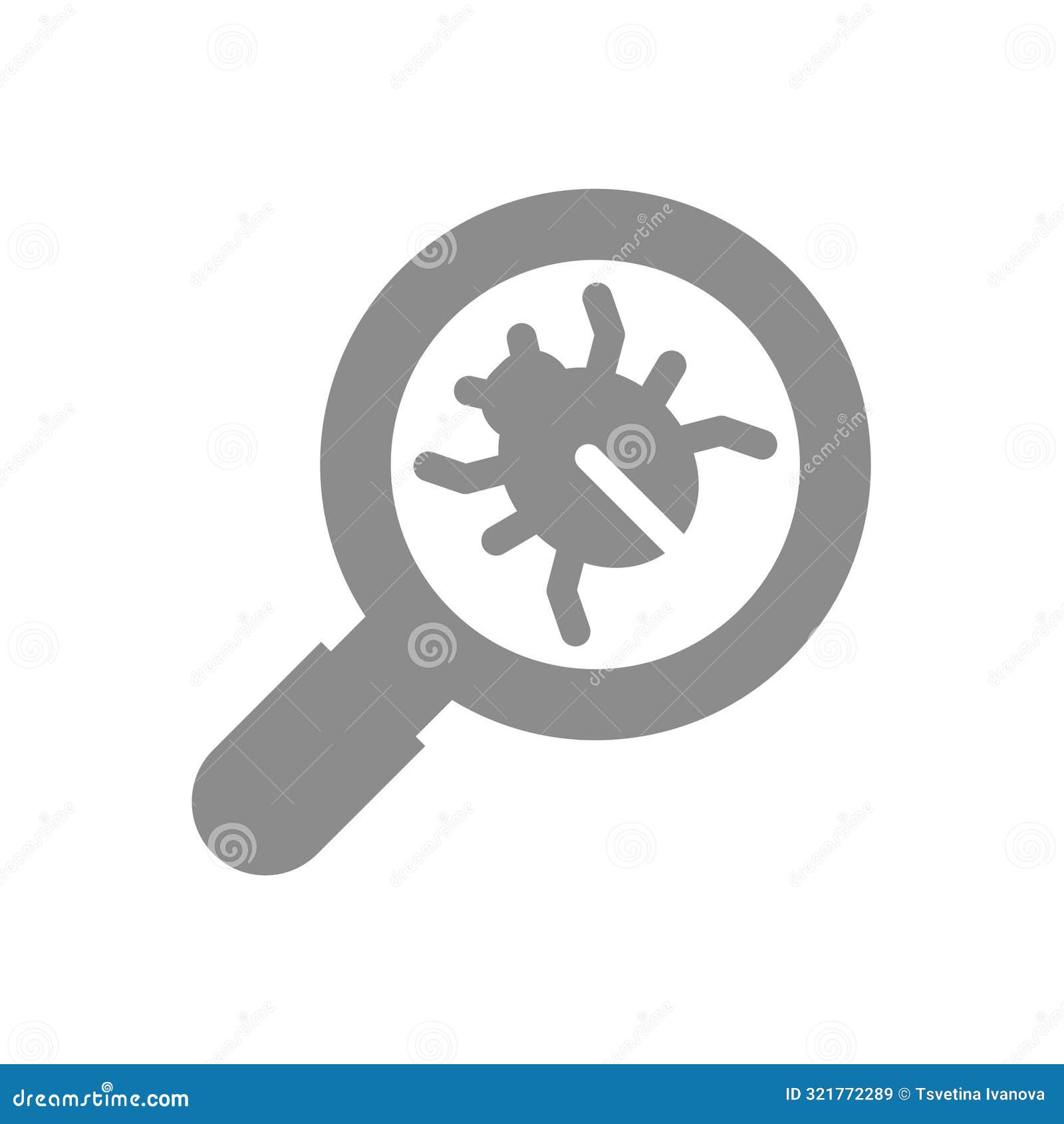 Bug Fixing and Identifying Vector Icon Stock Vector - Illustration of ...