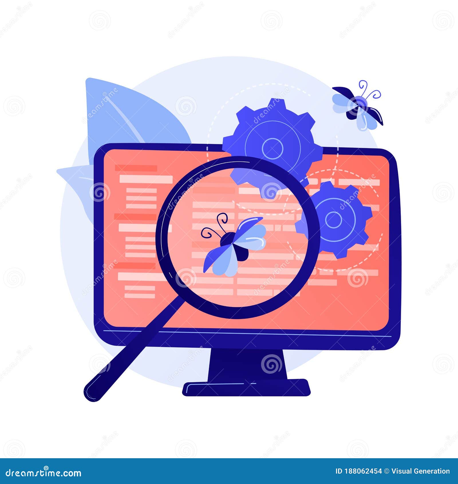 Bug Fixing and Software Testing Vector Concept Metaphor. Stock Vector ...