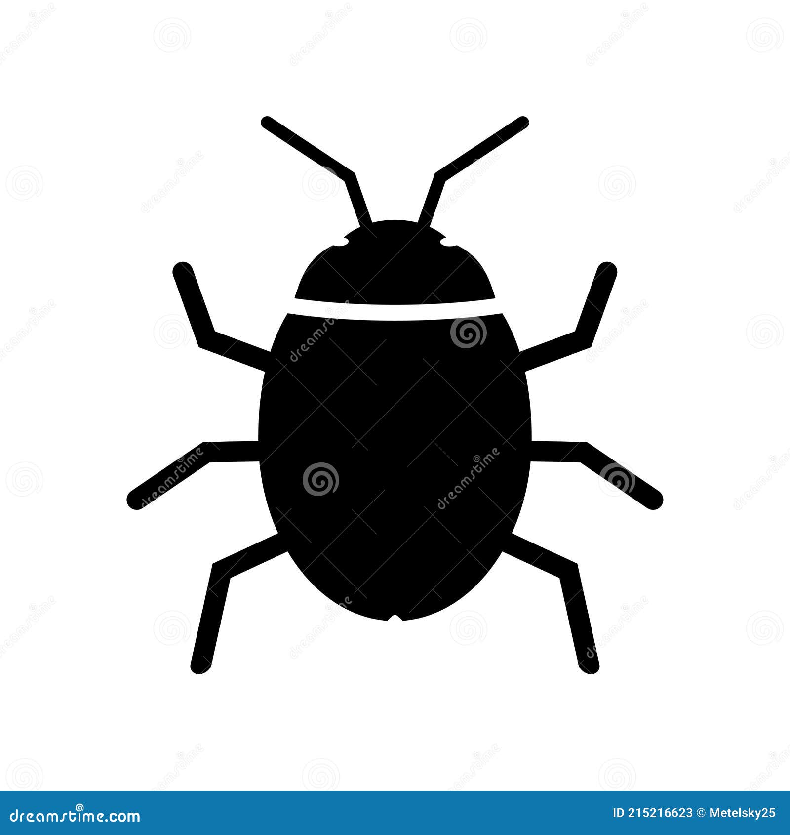 Bug Icon. Beetle Insect Symbol. Computer Virus Logo. Vector ...
