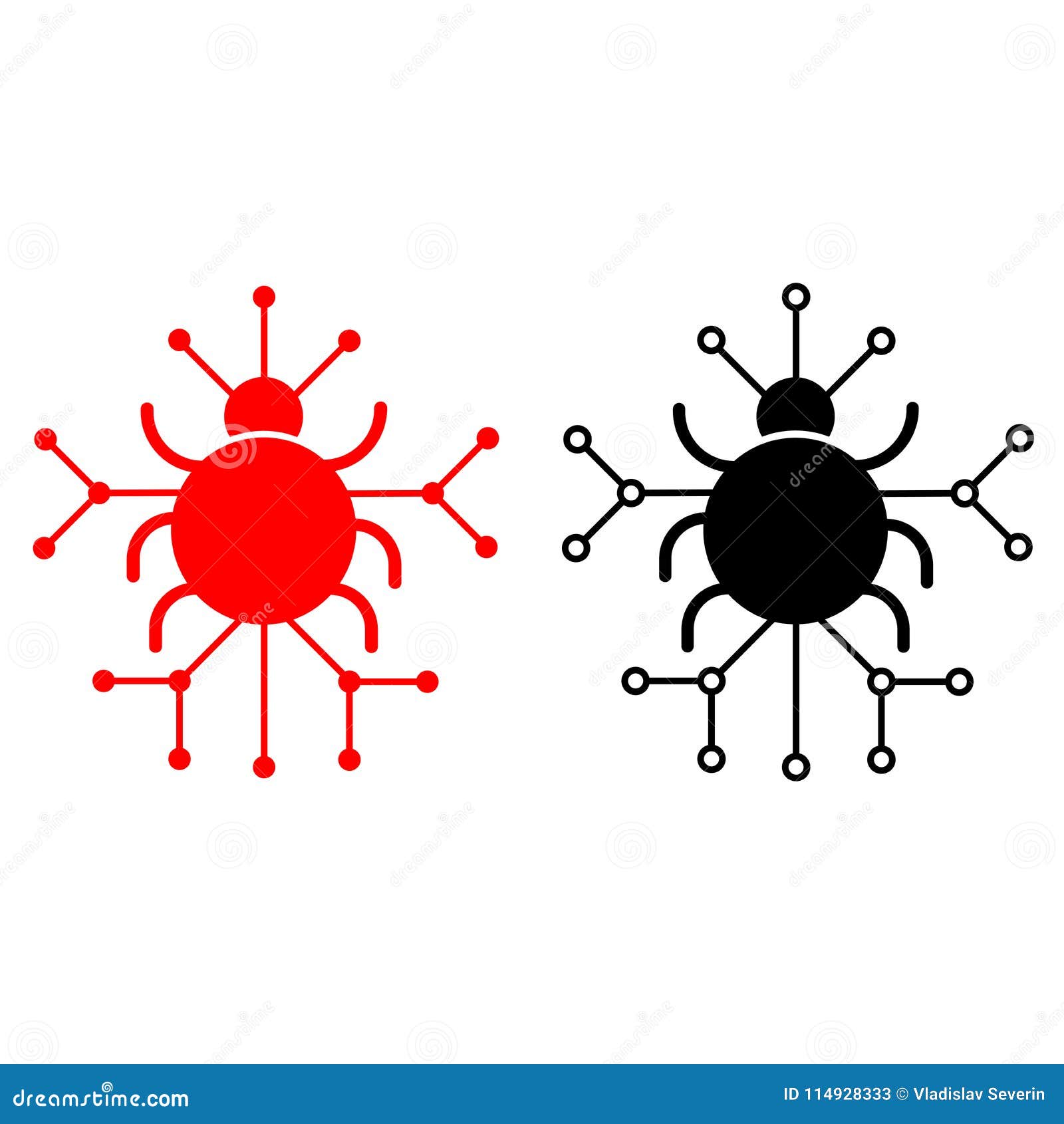 Bug icon stock illustration. Illustration of acarus - 114928333
