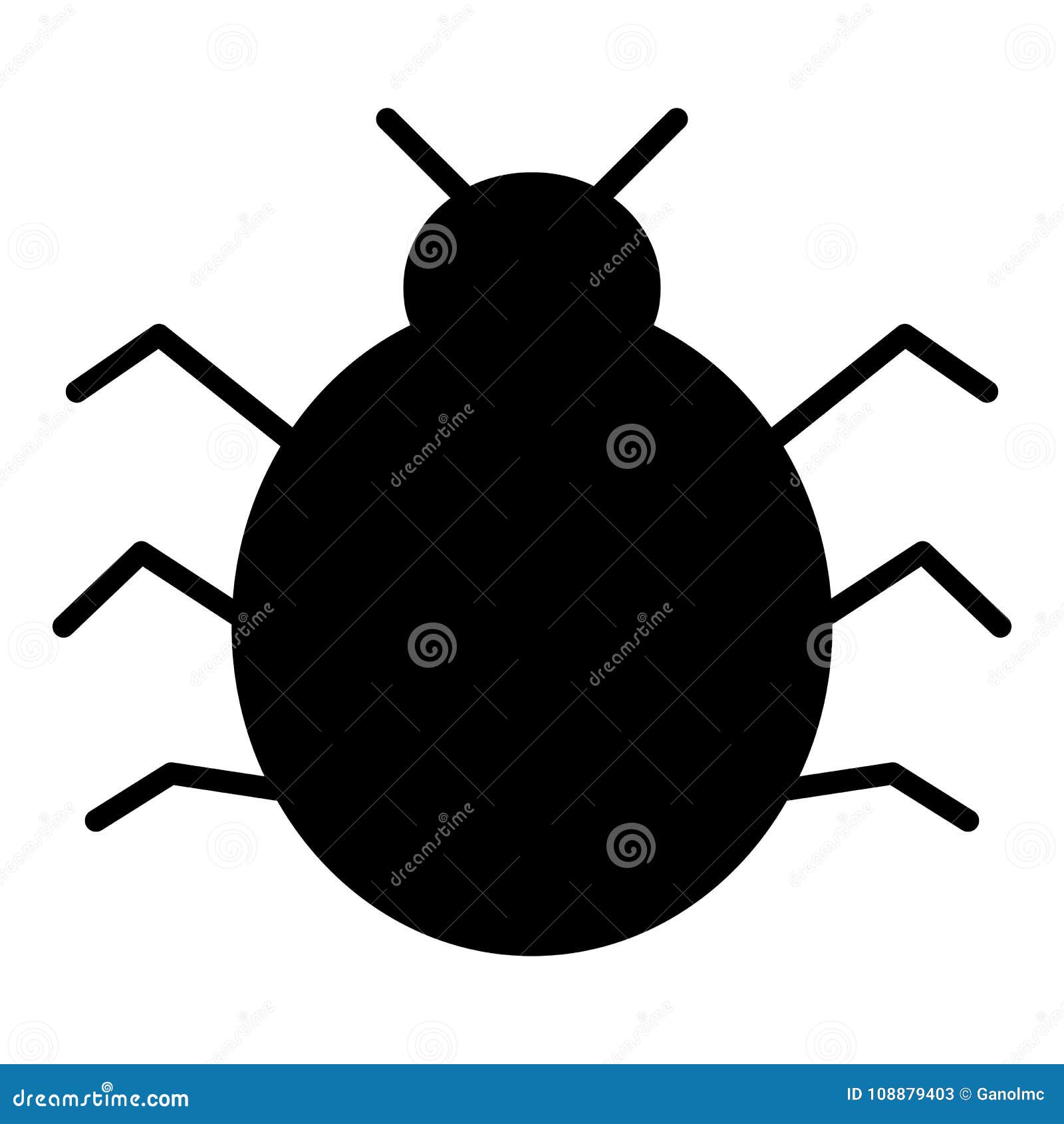 Bug Icon. Vector Simple Minimal 96x96 Pictogram Stock Vector ...